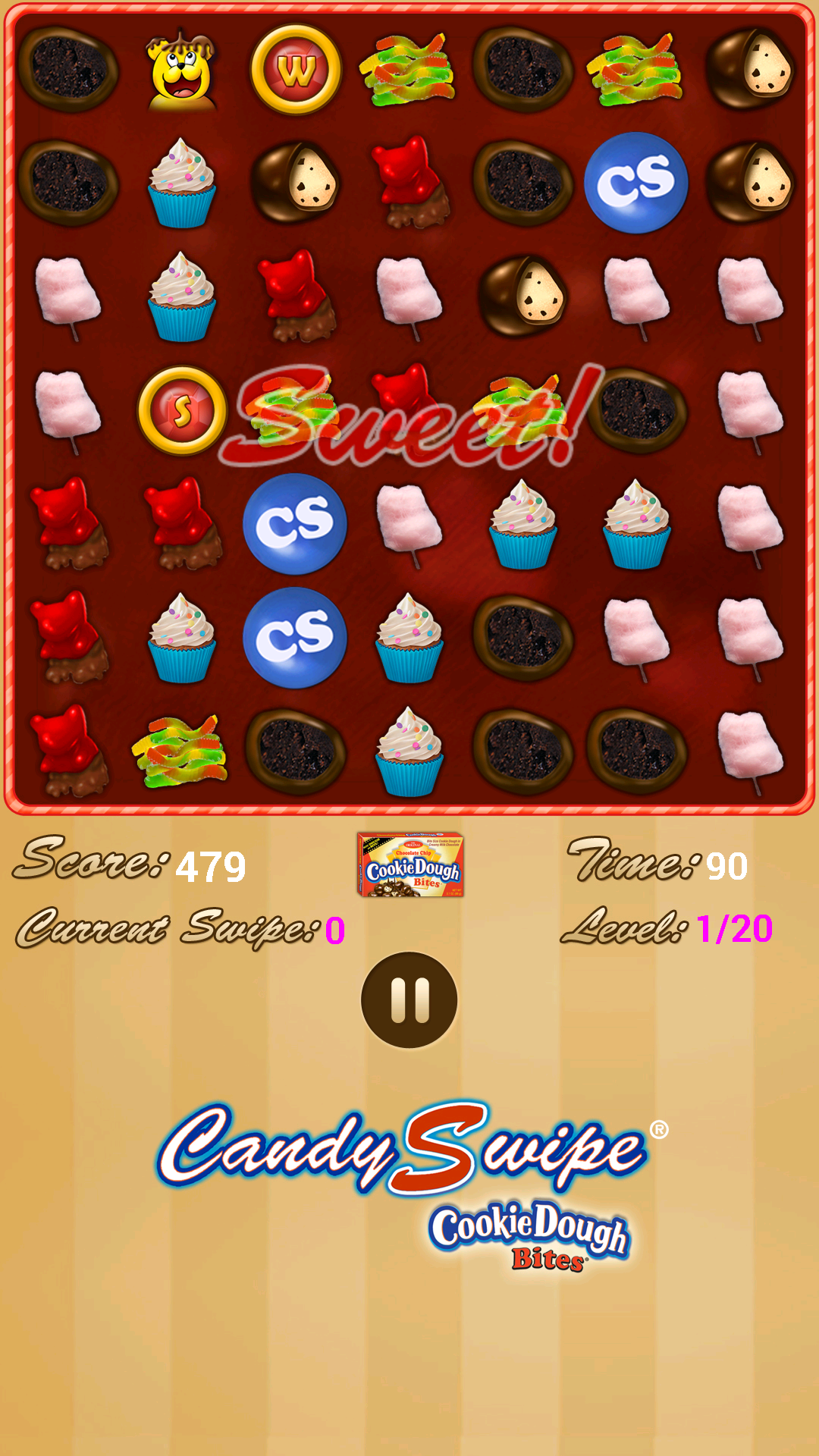 CandySwipe® Cookie Dough Bites® - App on the Amazon Appstore