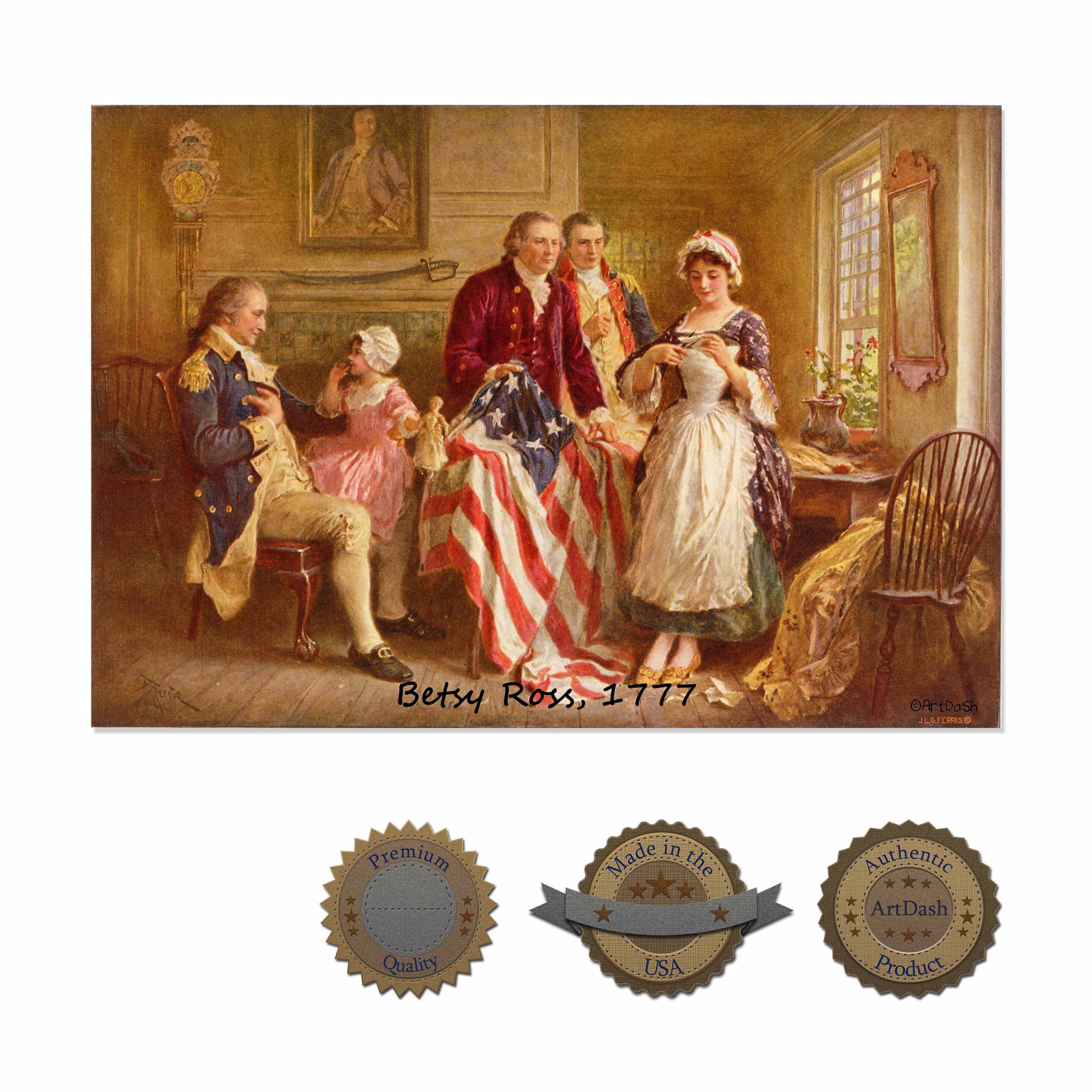 Amazon.com: Small 13"×19" Classroom Poster: Historic Art Reprint ~ 1777 ...