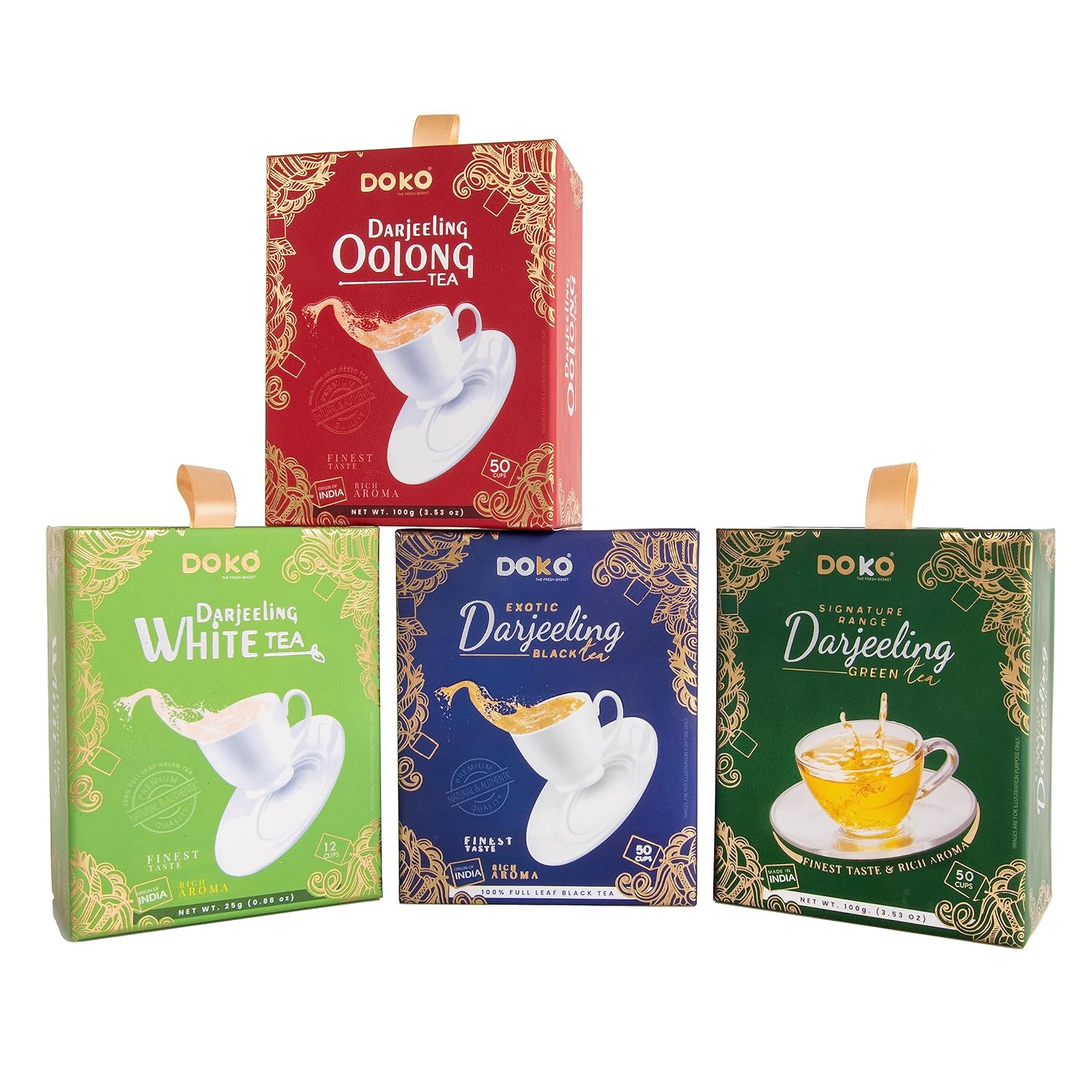 DOKO THE FRESH BASKET | Darjeeling Black, White, Roasted and Oolong Tea ...