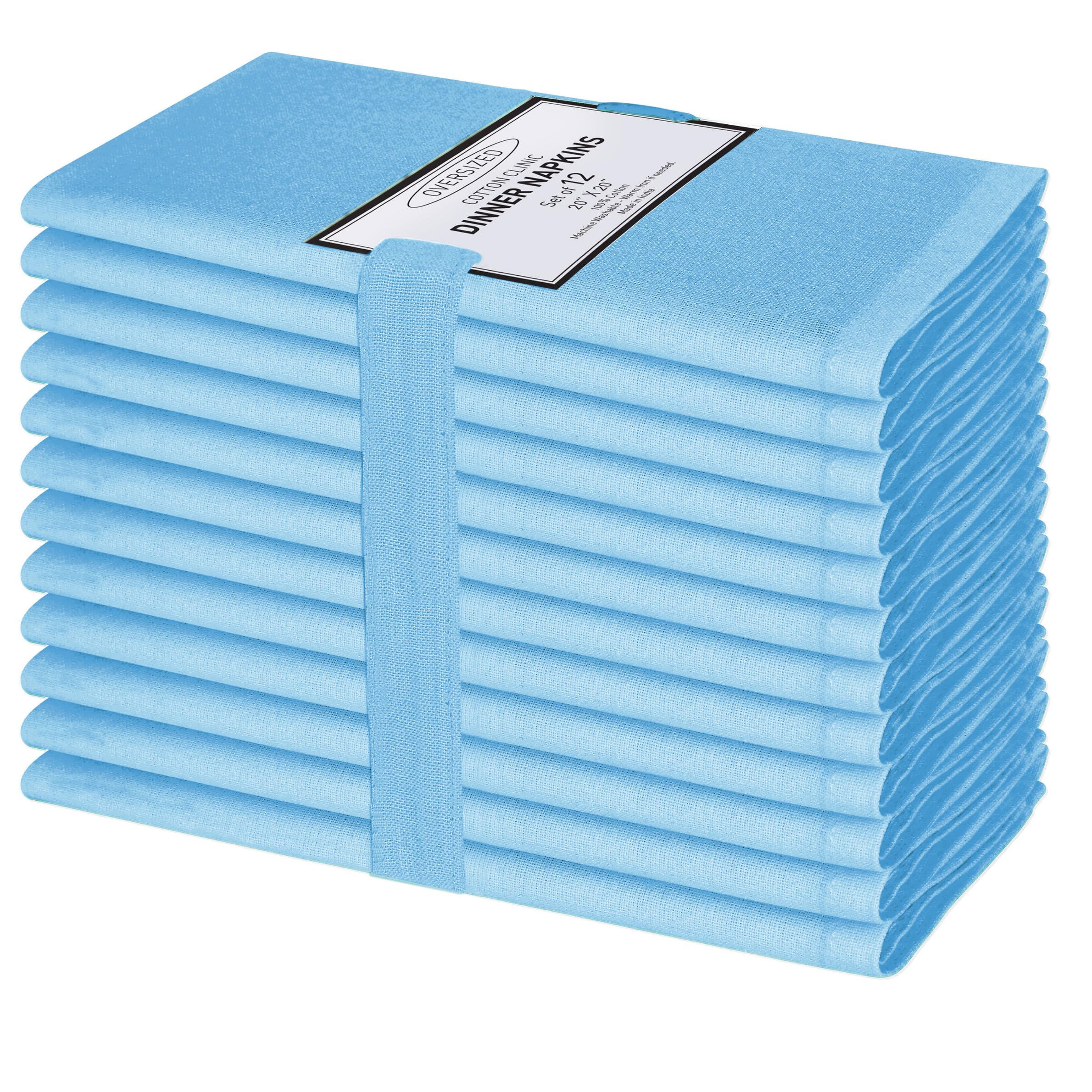 Amazon.com: Cotton Clinic Cloth Dinner Napkins - Perfect Everyday Use ...