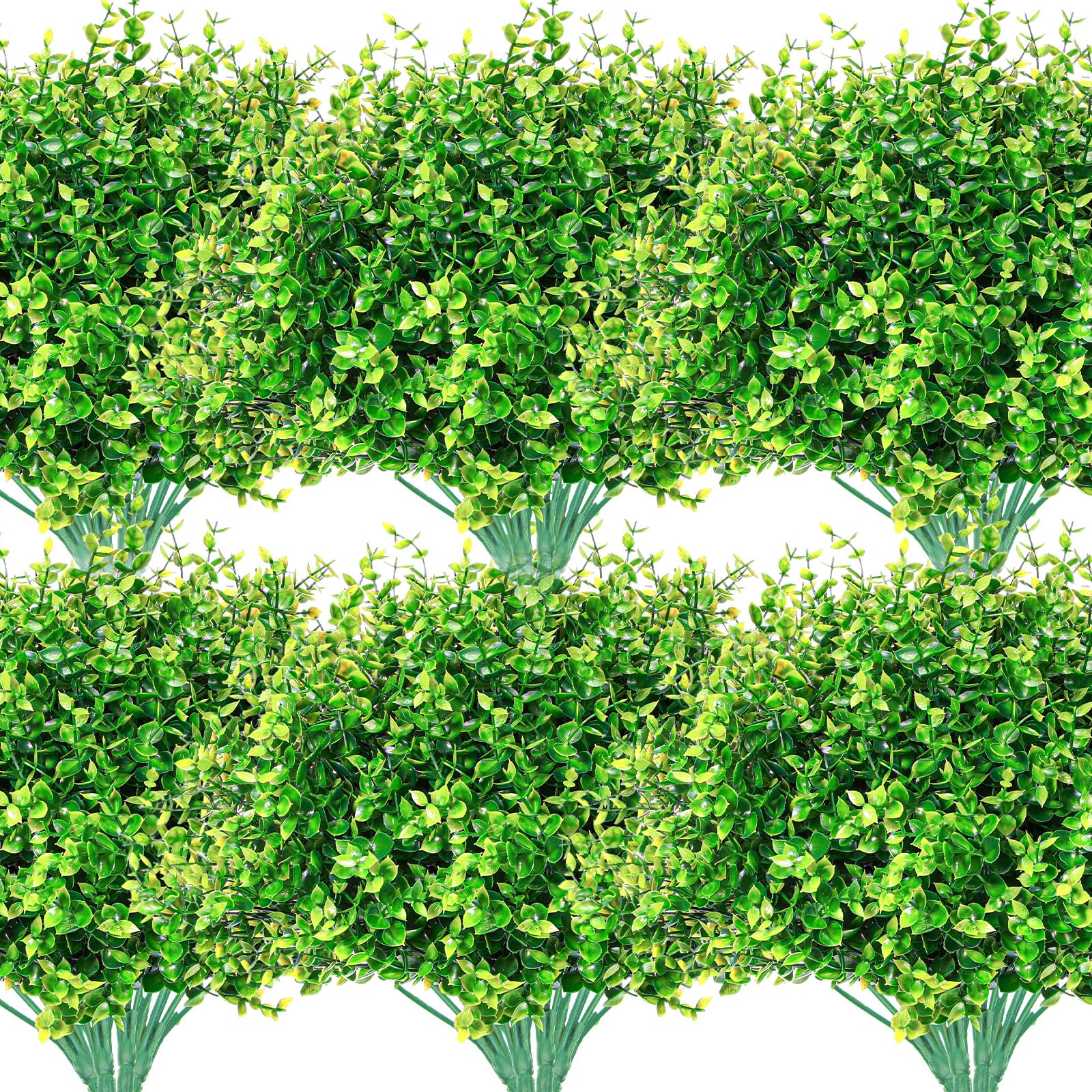 Amazon.com: Zeyune 80 Bundles Artificial Grass Plants Outdoor UV ...