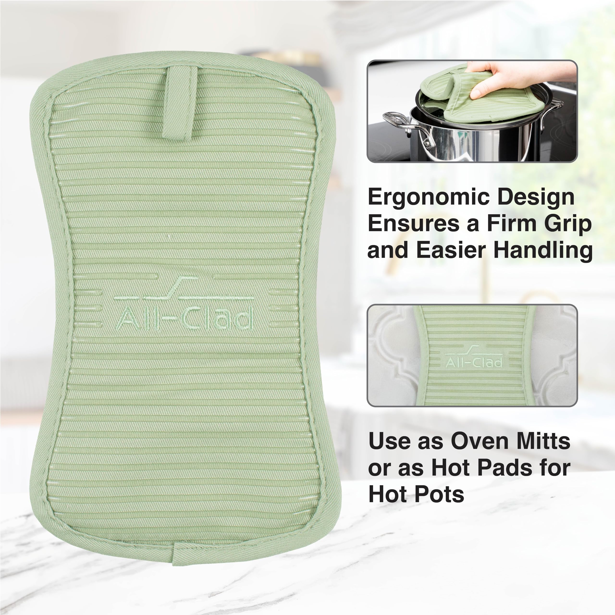 Snapklik.com : All-Clad Premium Pot Holder & Hot Pad: Heat Resistant To ...