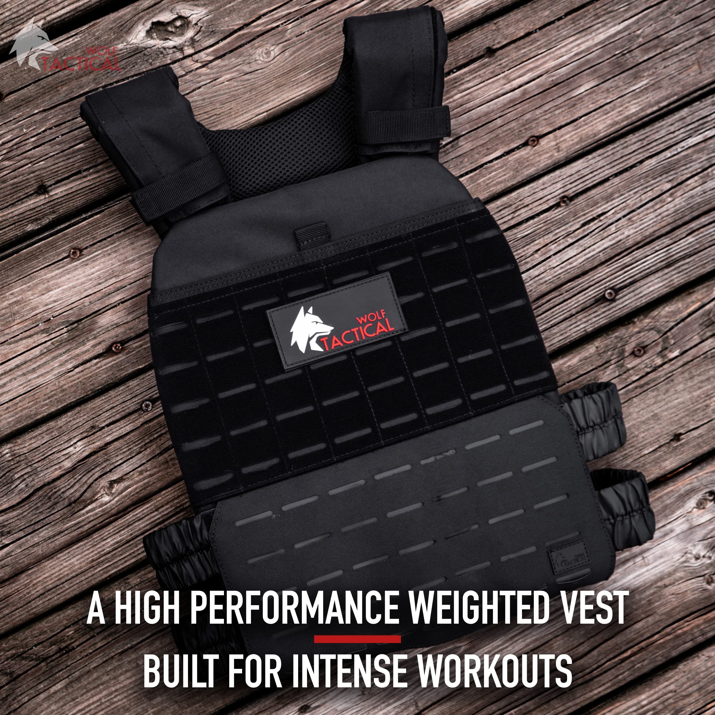 Snapklik.com : WOLF TACTICAL Adjustable Weighted Vest WODs, Strength ...