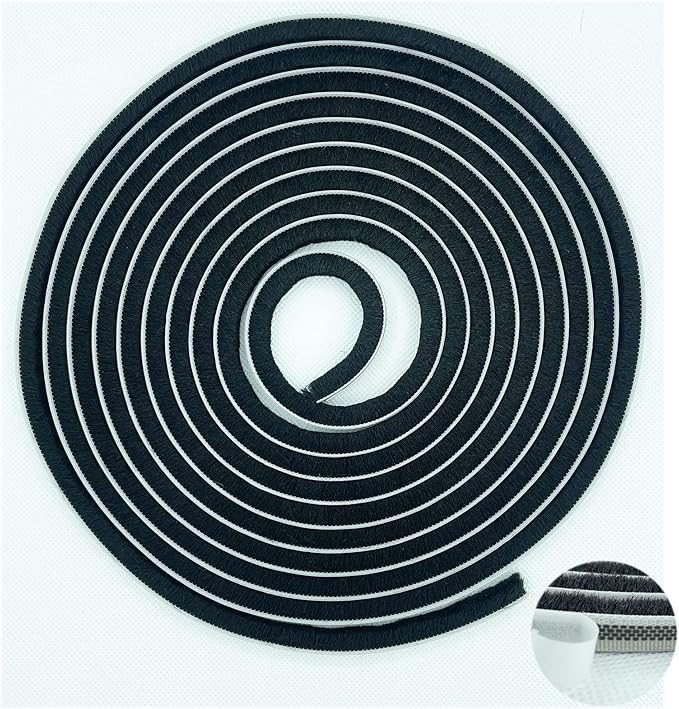 Adhesive Pile Weather Stripping, Weatherstrip Fuzzy Door Brush Strip ...