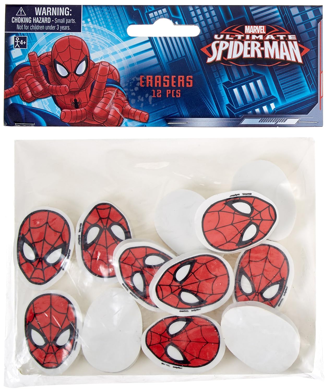 12-Piece Spider-Man Erasers, Multicolored : Amazon.in: Home & Kitchen