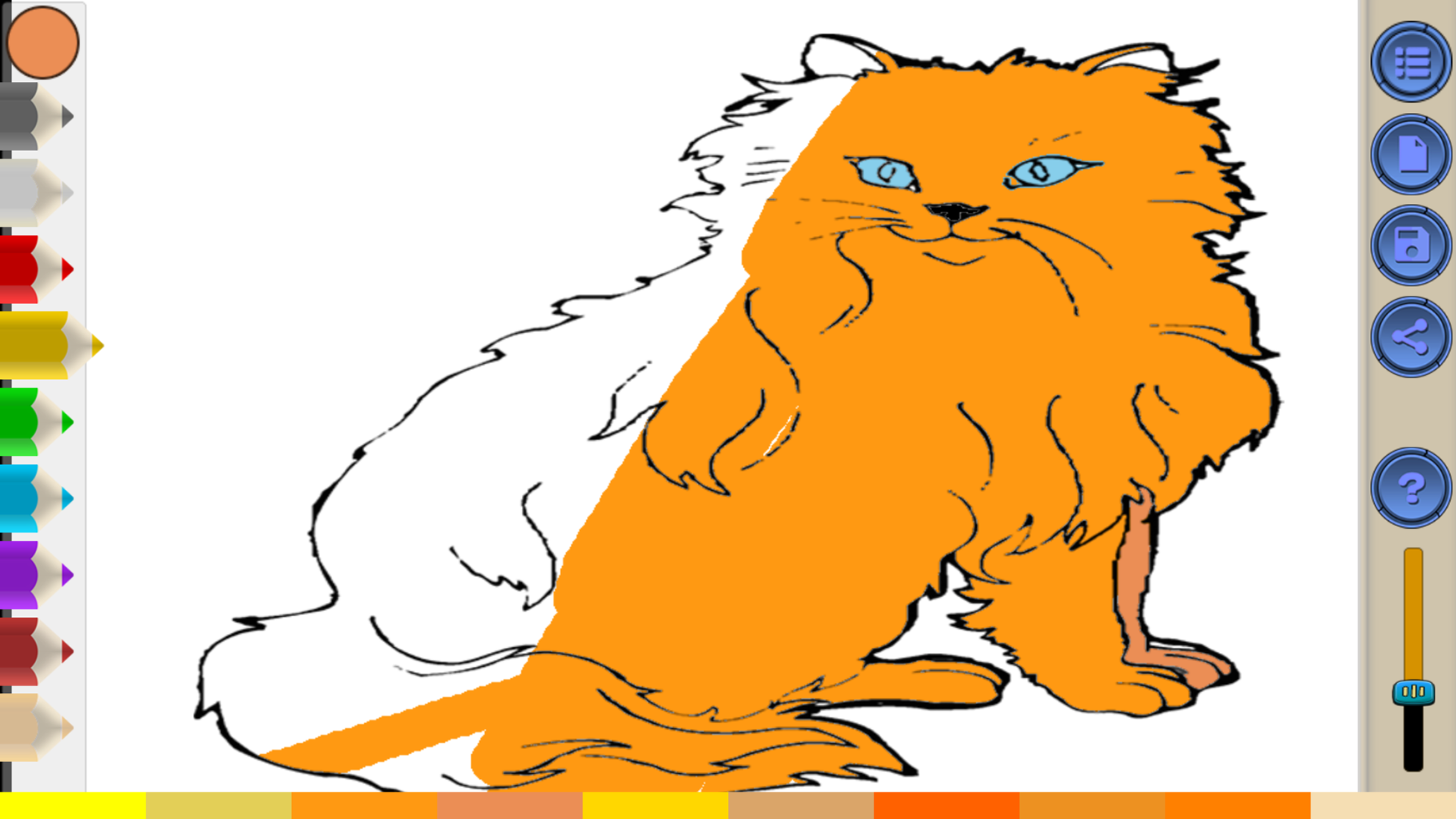 Cat Coloring book for Kids: Free Educational Colorable games suitable ...
