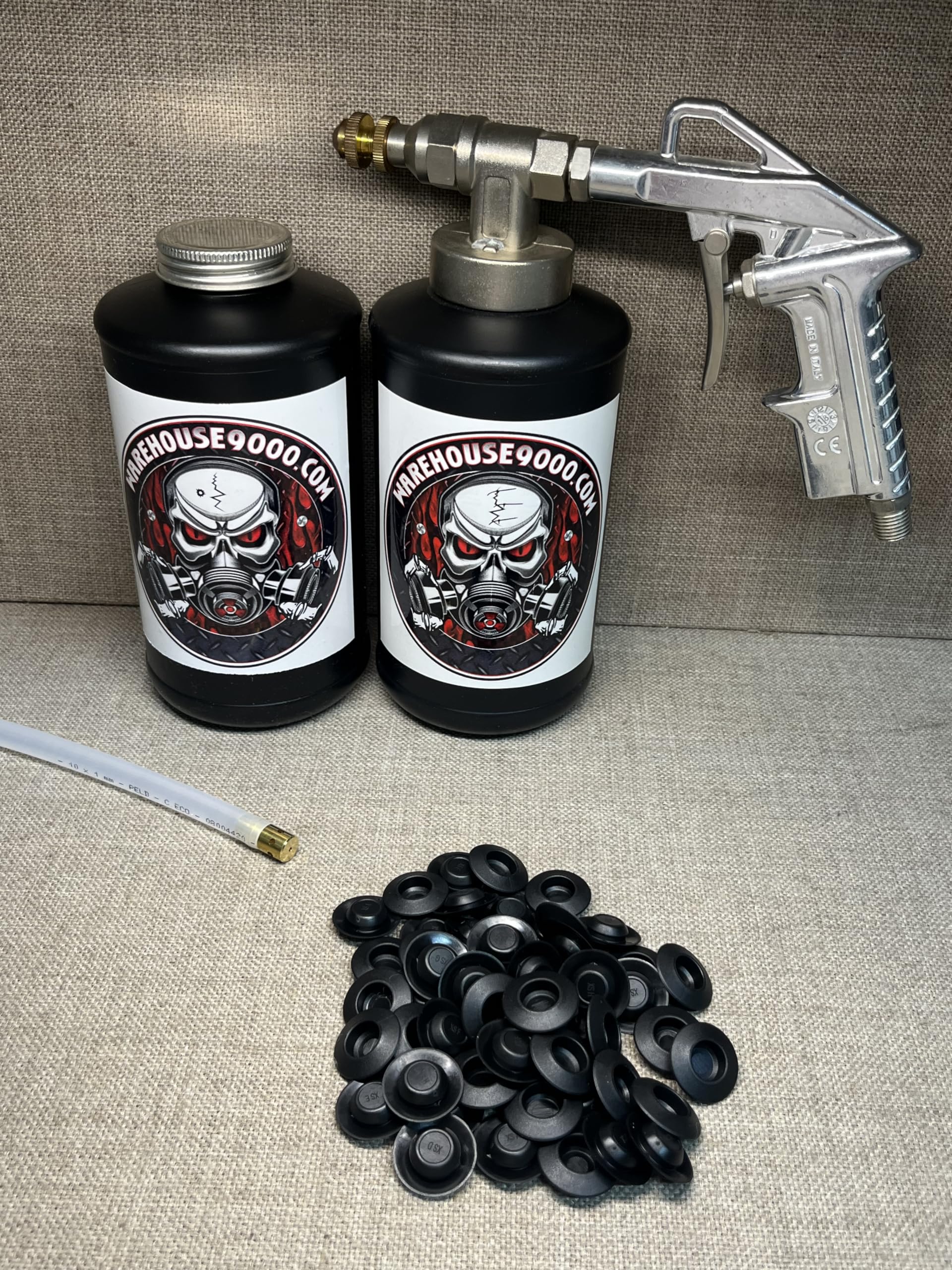 Amazon.com: Pro Undercoating Gun, 1-360* Wand, 2 Quart Bottles, 50 Rust ...