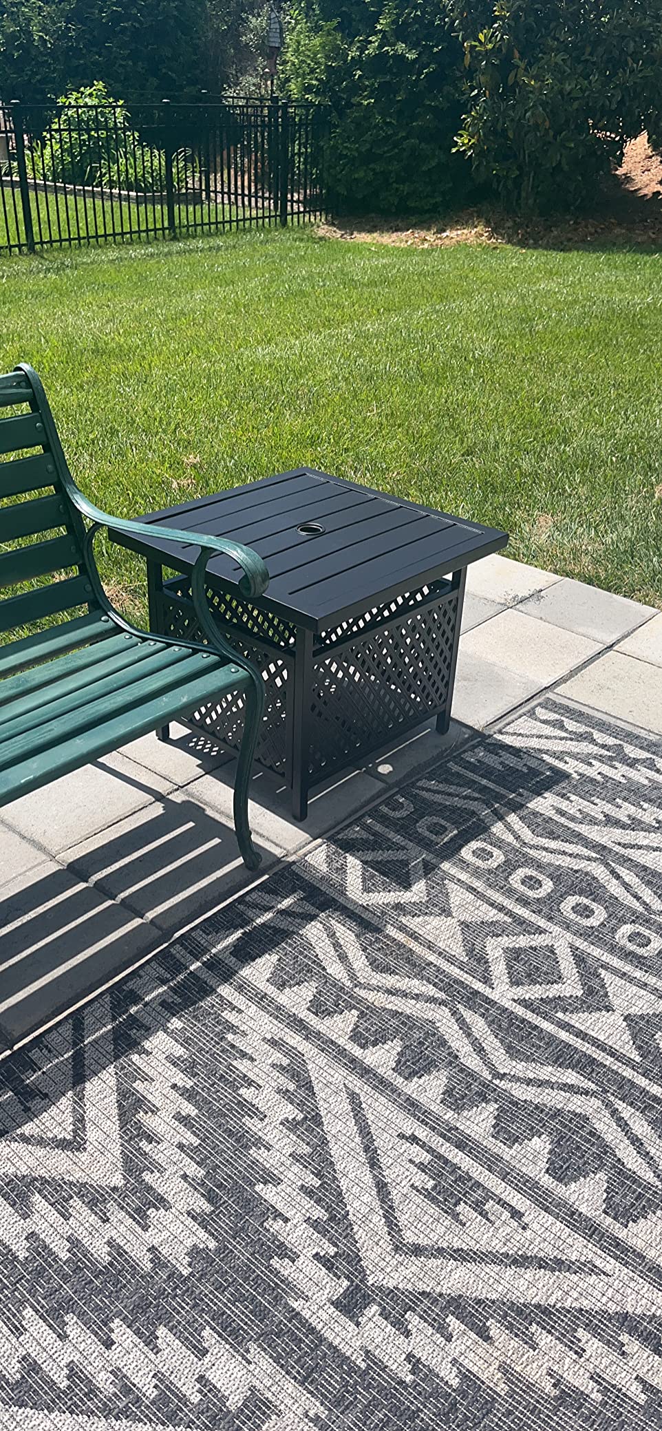 $14/mo - Finance LOKATSE HOME Patio Umbrella Table Stand with Umbrella ...