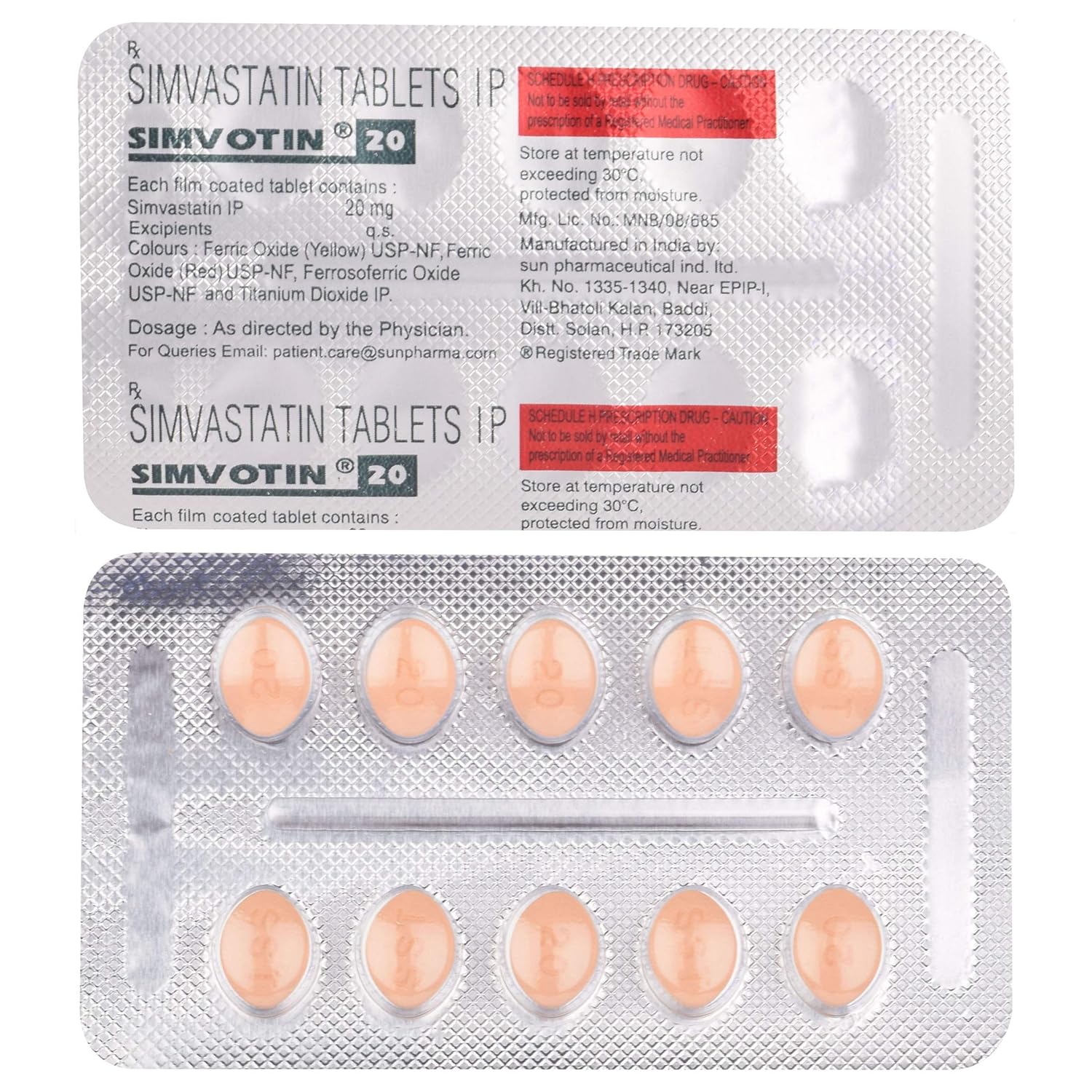 Simvotin 20 - Strip of 10 Tablets : Amazon.in: Health & Personal Care