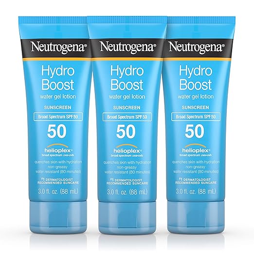 Amazon.com : Neutrogena Hydro Boost Moisturizing Water Gel Sunscreen ...