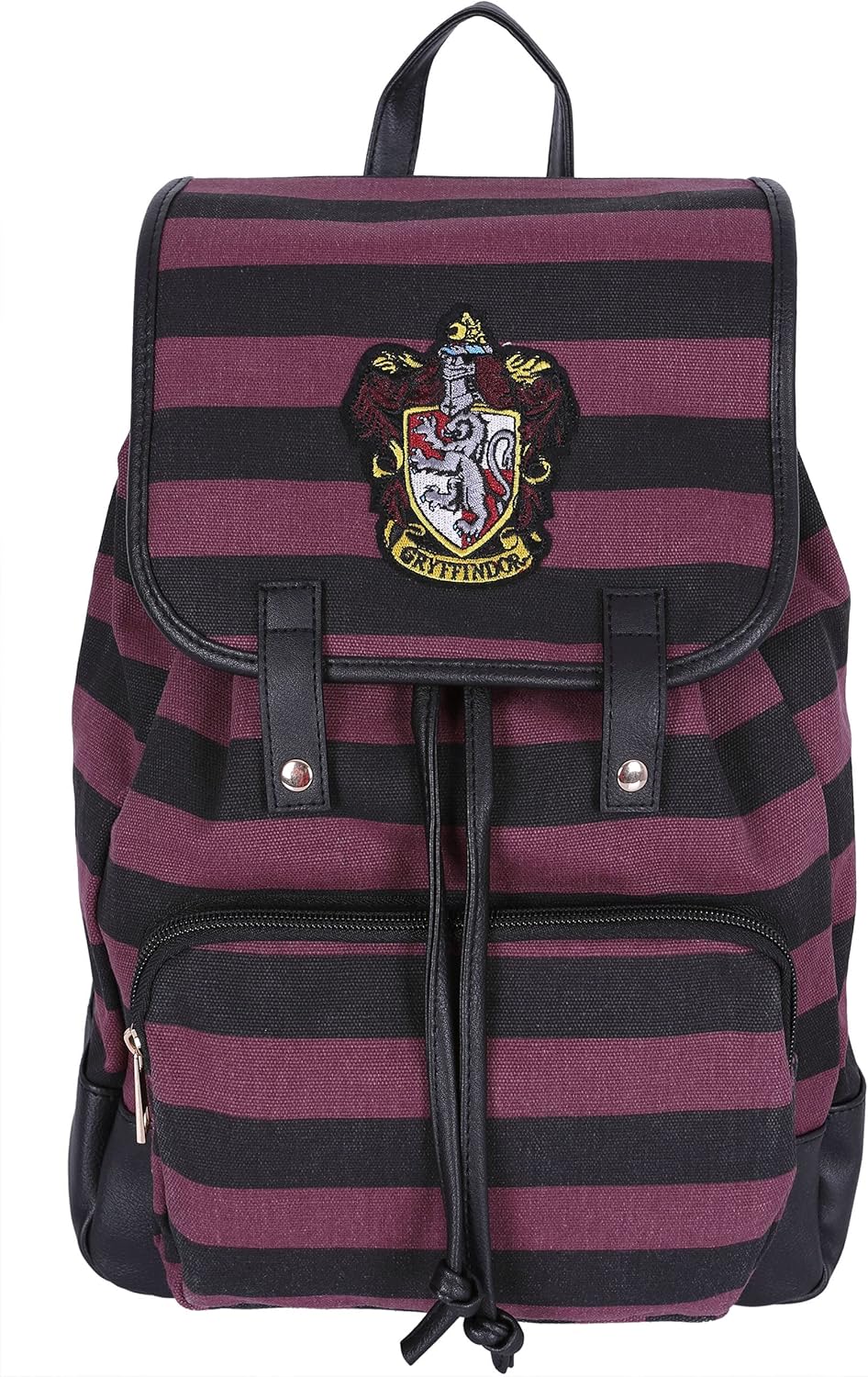 Burgundy/Black Backpack, Knapsack, Rucksack Gryffindor Crest Design ...