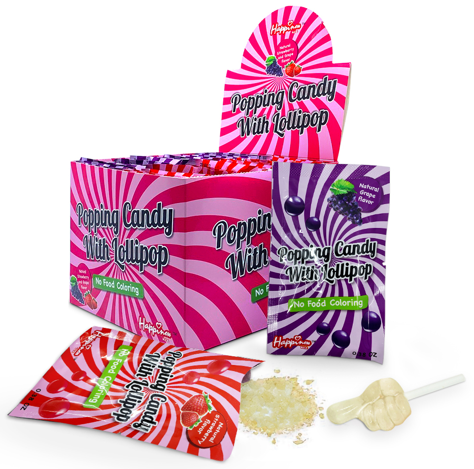 Watch Happiness USA All Natural Popping Candy with Lollipop on Amazon Live