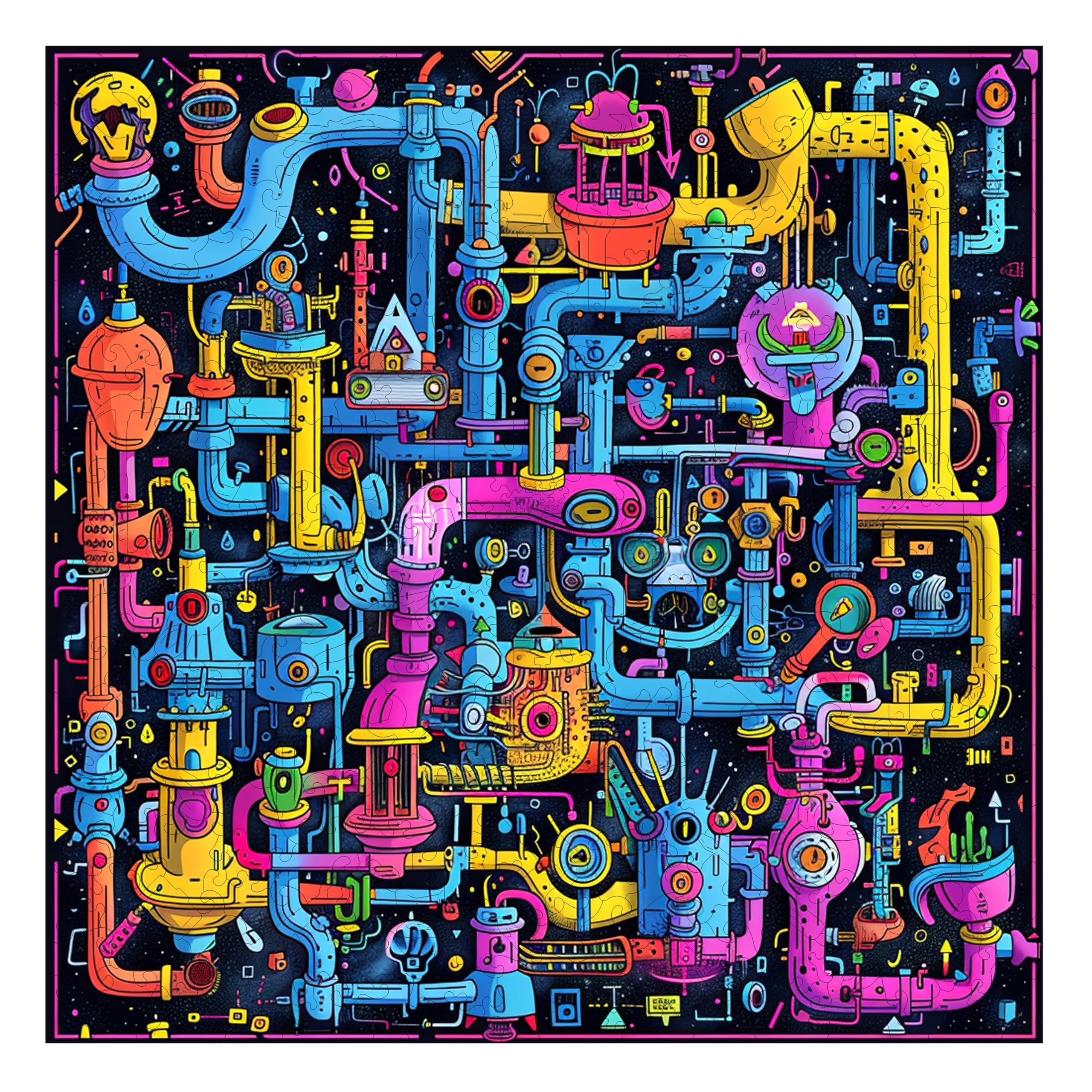 Amazon.com: Trippy Puzzle Co - Wooden Jigsaw Puzzle for Adults ...