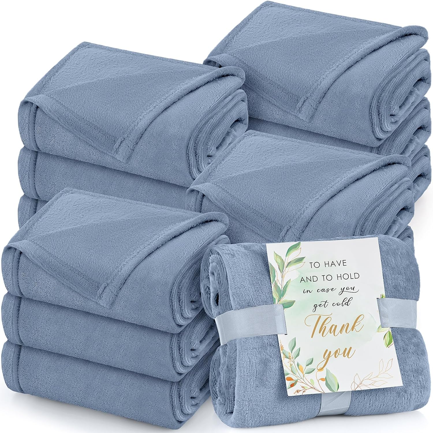 Amazon.com: Buryeah 12 Pack Oeko-tex Certified Wedding Flannel Throw ...