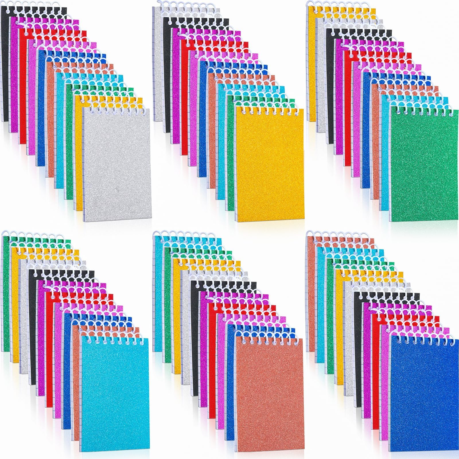 Amazon.com : Tatuo 48 Pcs Small Spiral Notebook 3 x 5 Inch Spiral ...