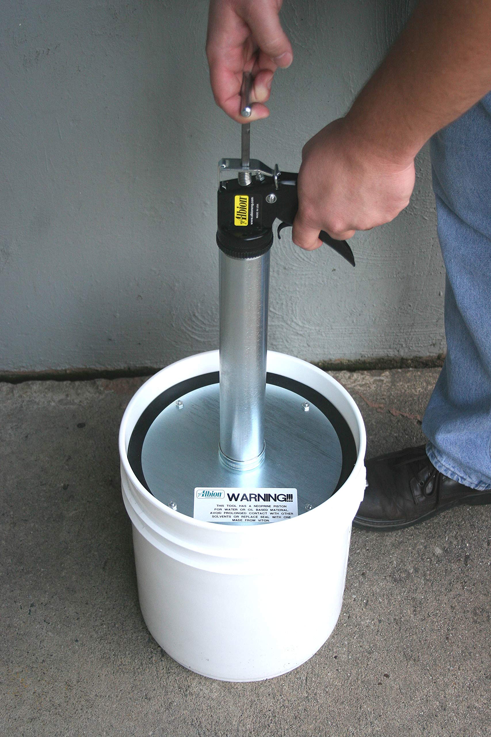 Snapklik.com : Engineering 504-G07 Threaded Follow Plate For 5 Gallon Pail