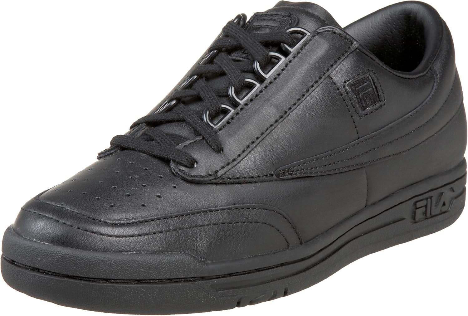 Amazon.com | Fila Men's Original Tennis Sneaker,Triple Black,6 M ...
