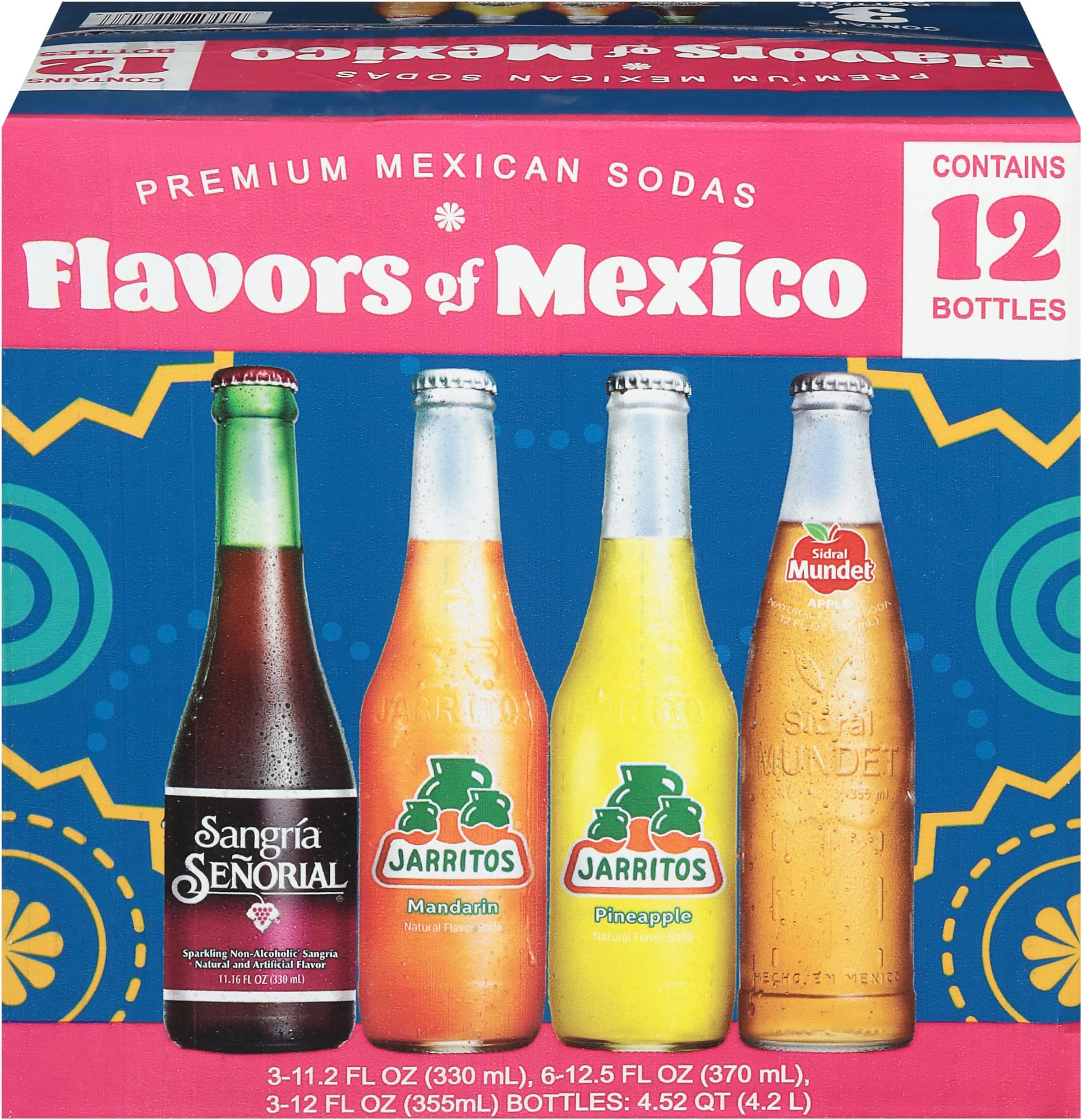 Amazon.com : Jarritos Variety Collection Mexican Soft Drink, Plastic ...