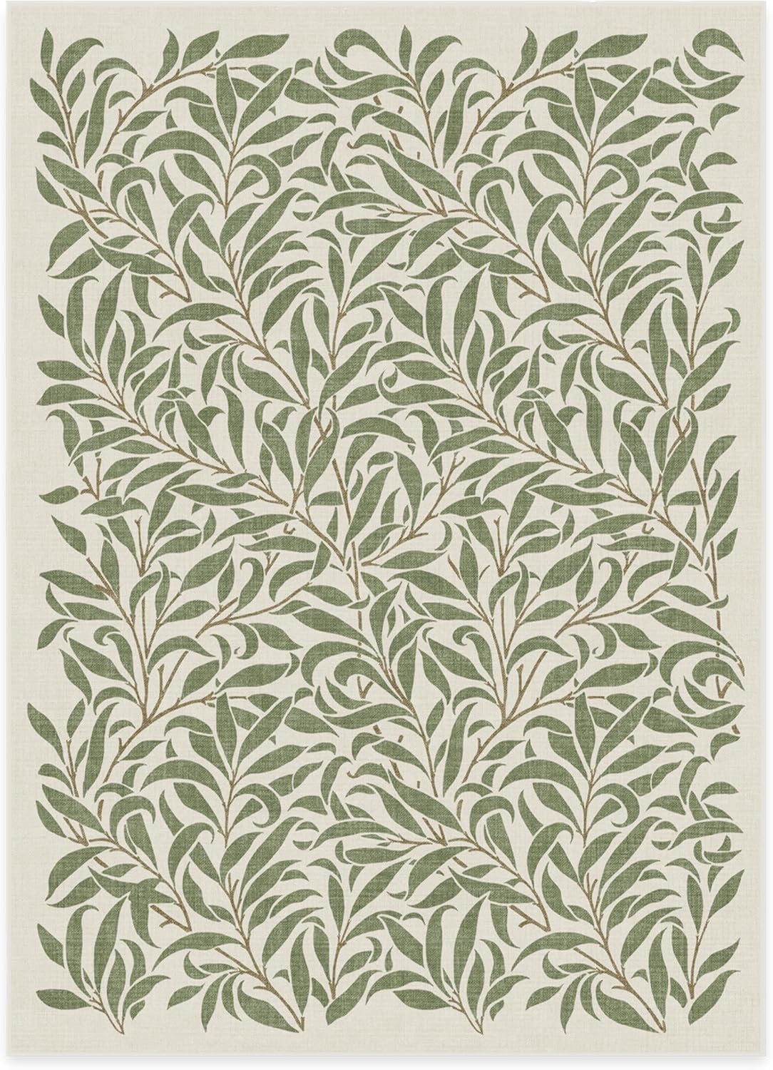 Amazon.com: RUGGABLE x Morris & Co Washable Area Rug– Pure Willow ...