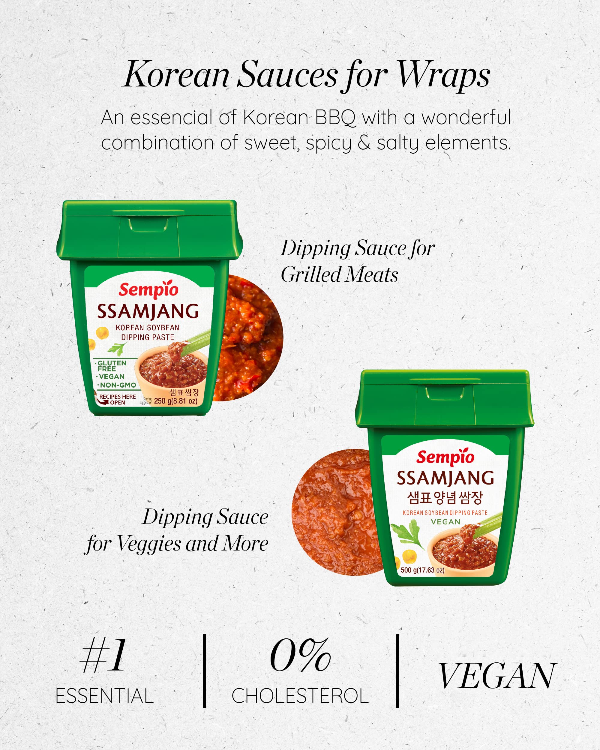 Snapklik.com : Vegan Ssamjang Gluten Free Korean Soybean Dipping Paste 250g
