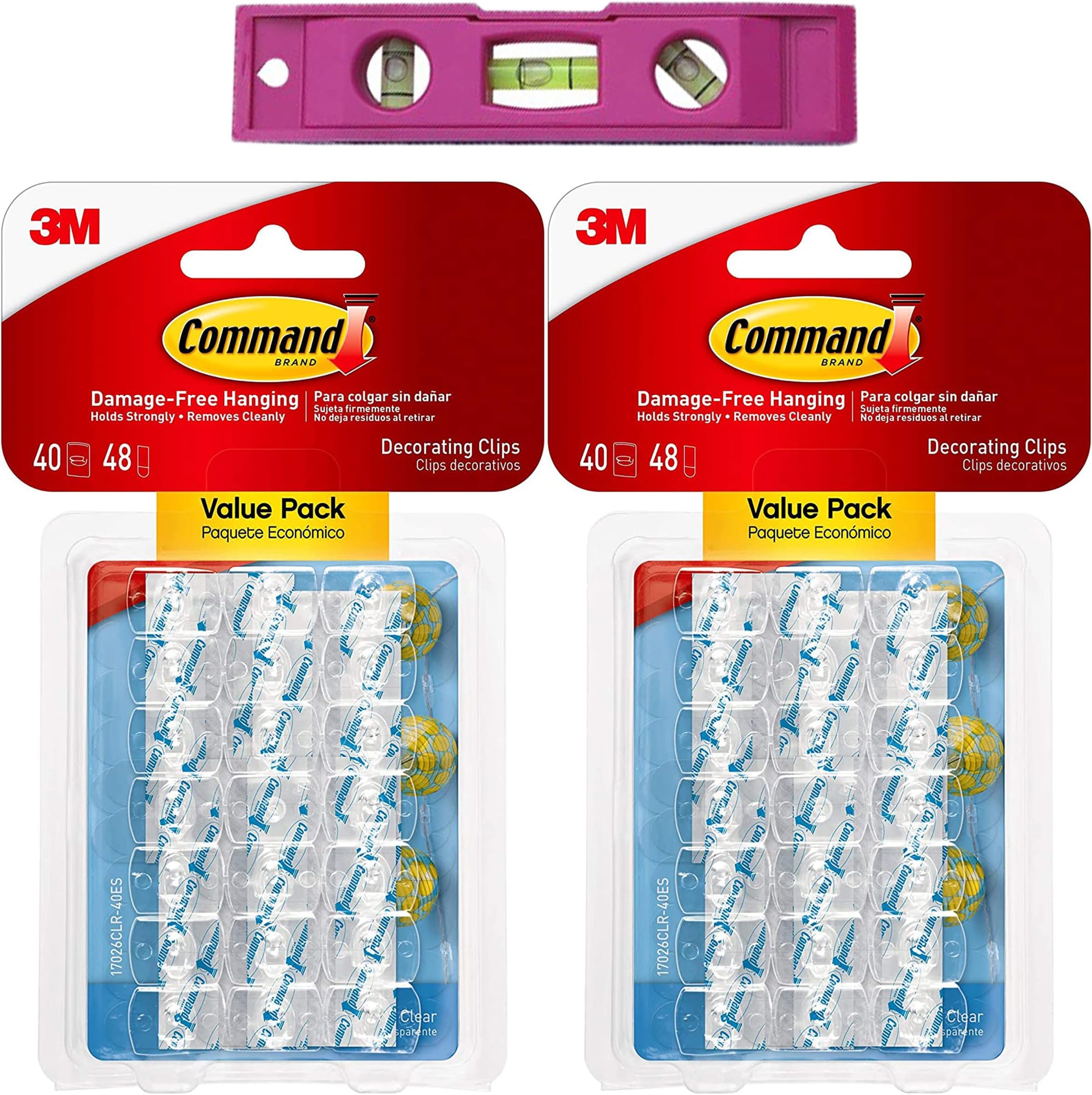 Amazon.com: 3M Command Decorating Clips, Clear, 60-Clip - 3 Pack : Home ...