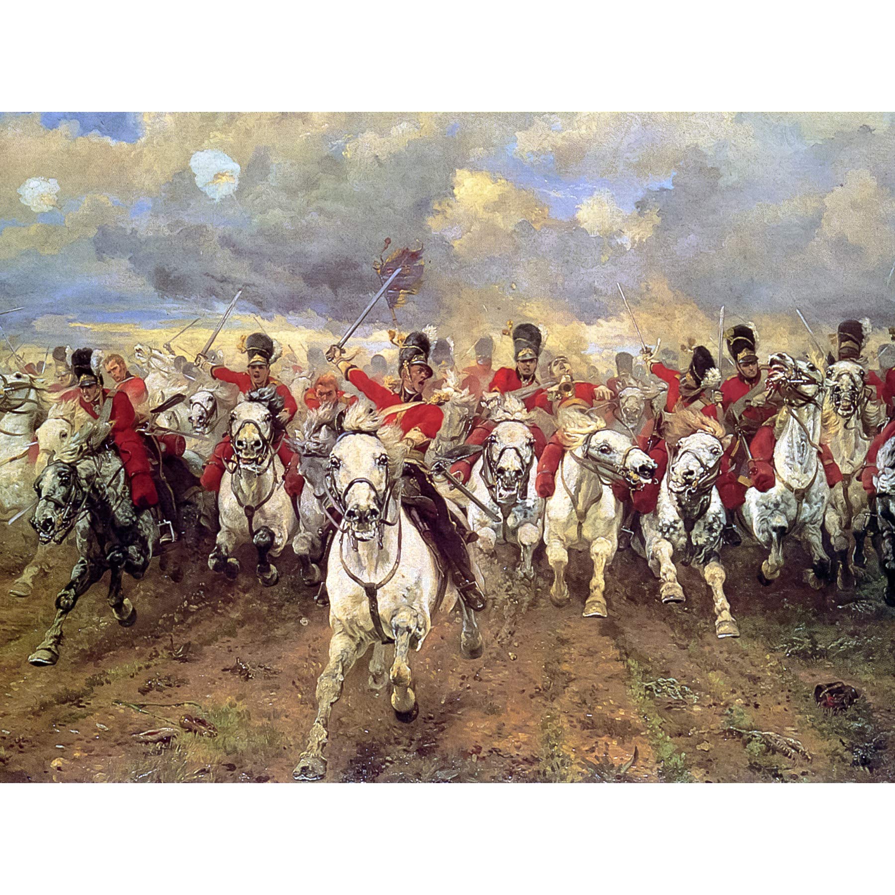 Amazon.com: Artery8 Thompson Scotland Forever Battle Waterloo Painting ...