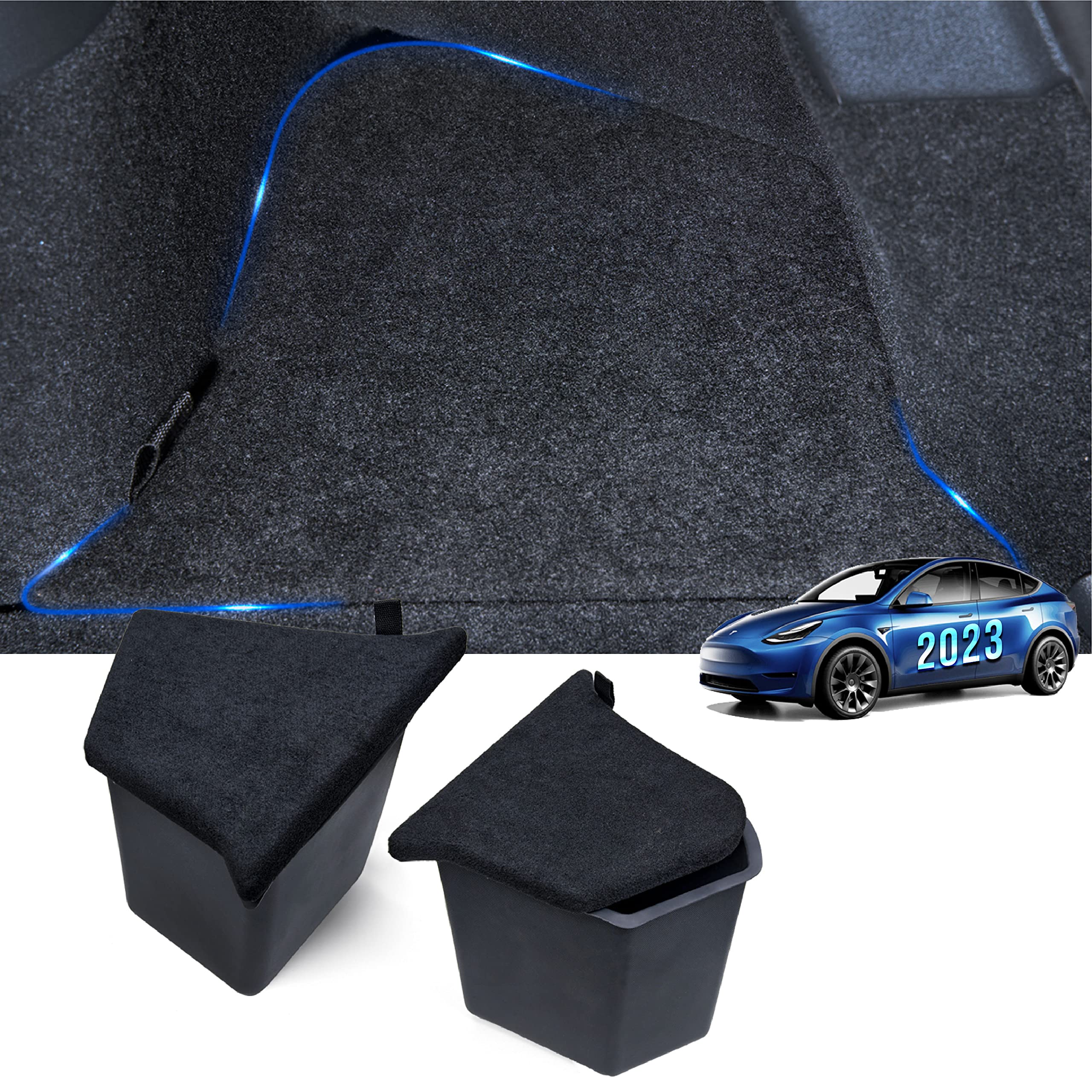 OtriFowd 2022 2023 Latest Version Tesla Model Y Rear Trunk Organizer