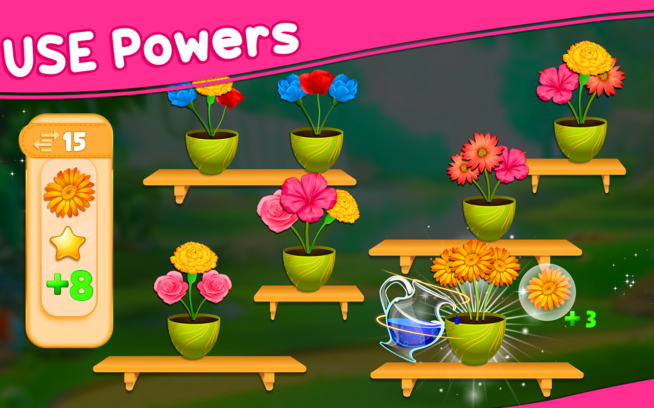 Flower Matching Puzzle Game | Blossom Sorting Master 3D - App on Amazon ...