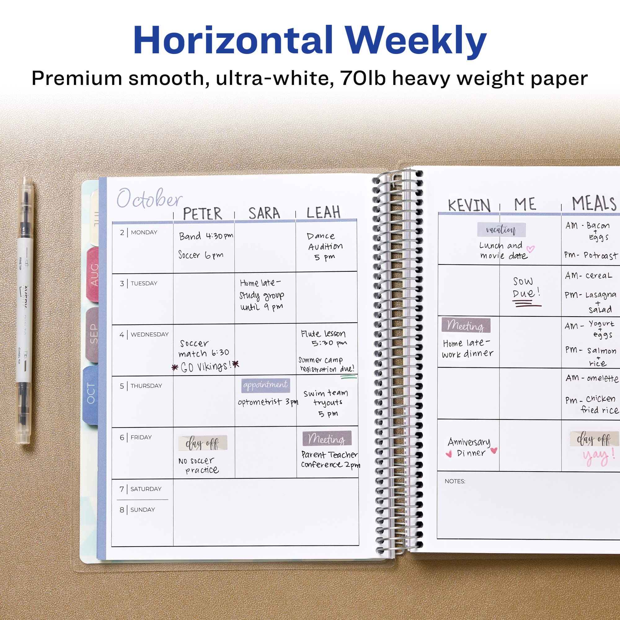 Snapklik.com : Avery Academic Planner, July 2023-June 2024 Monthly Tabs ...