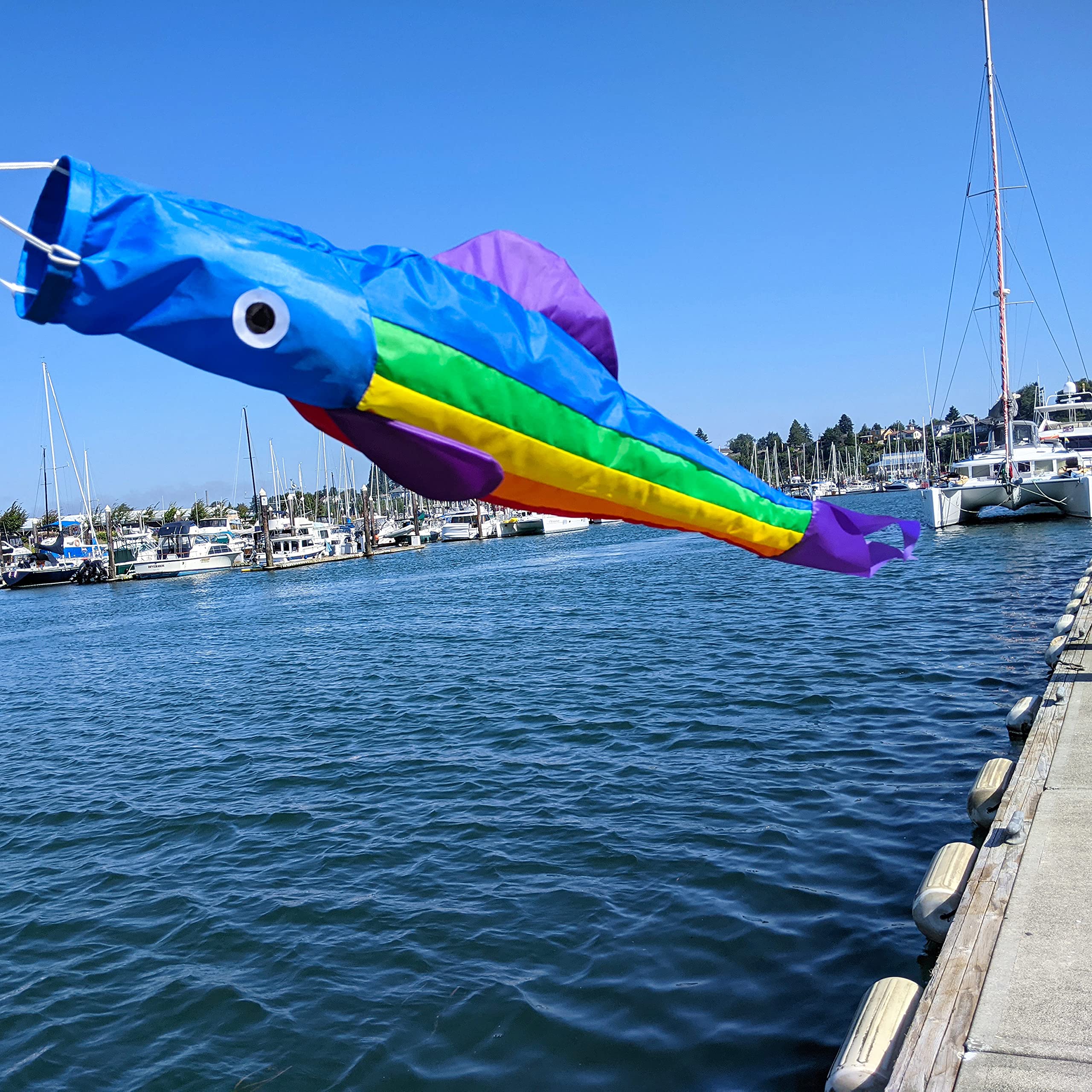 Boat Flags Madrona Brands Tropical Fish Windsock - 40-Inch Outdoor ...