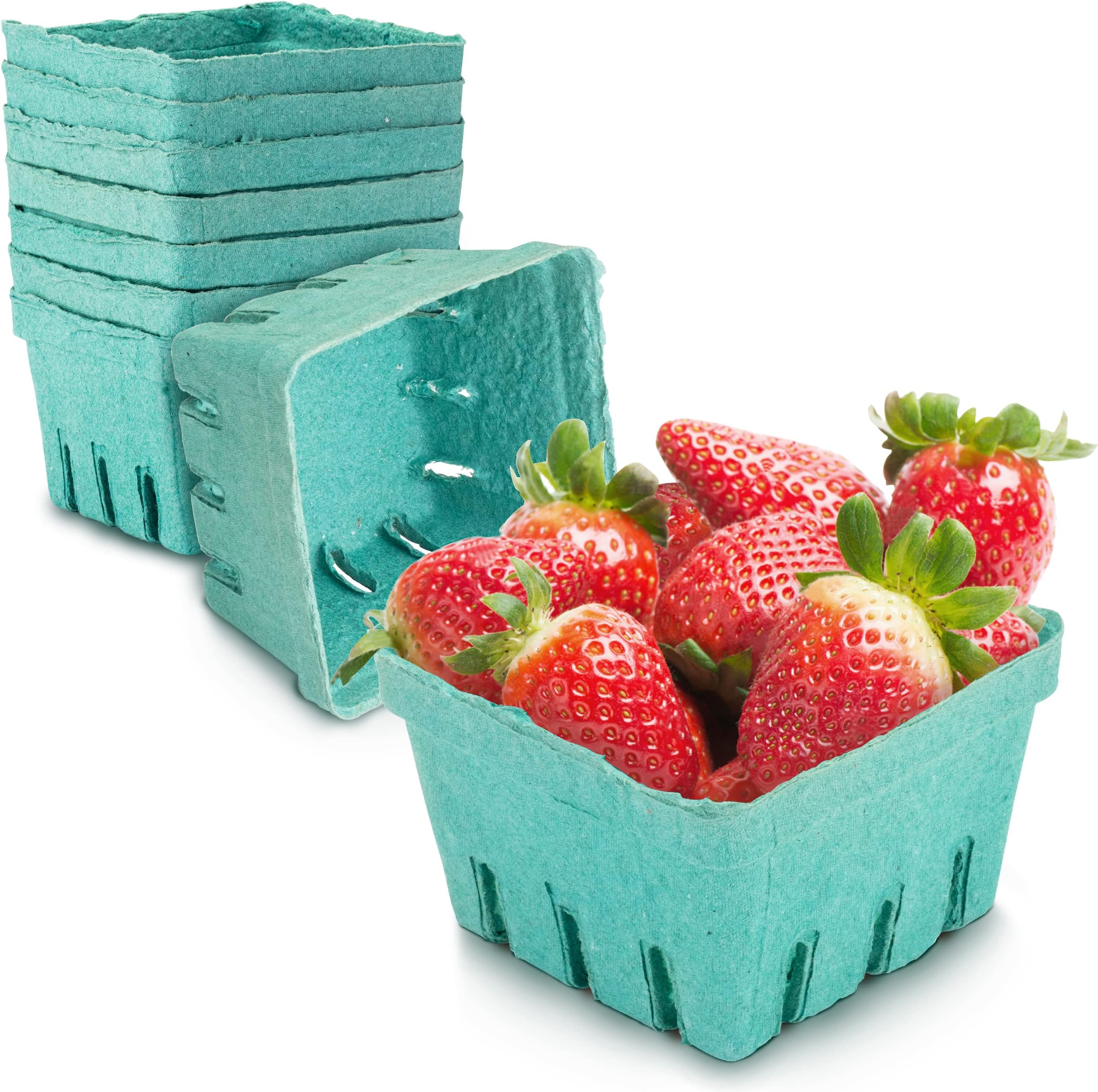 Amazon.com: Bottle Cap Berry Baskets - Natural 10pc, One Size, Solid ...