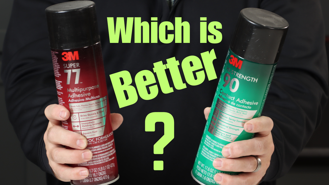 Watch Which is Better? 3M 90 High Strength vs 3M Super 77 on Amazon Live