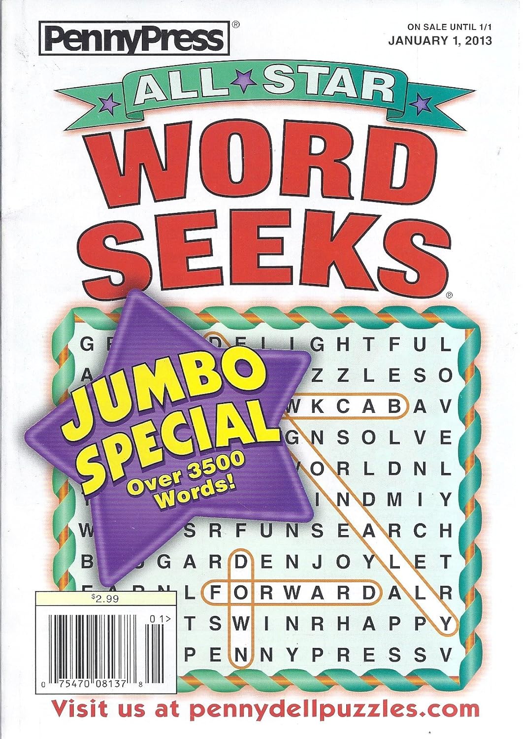 All-Star Word Seeks Magazine (January 1, 2013 - Jumbo Special): Warren ...