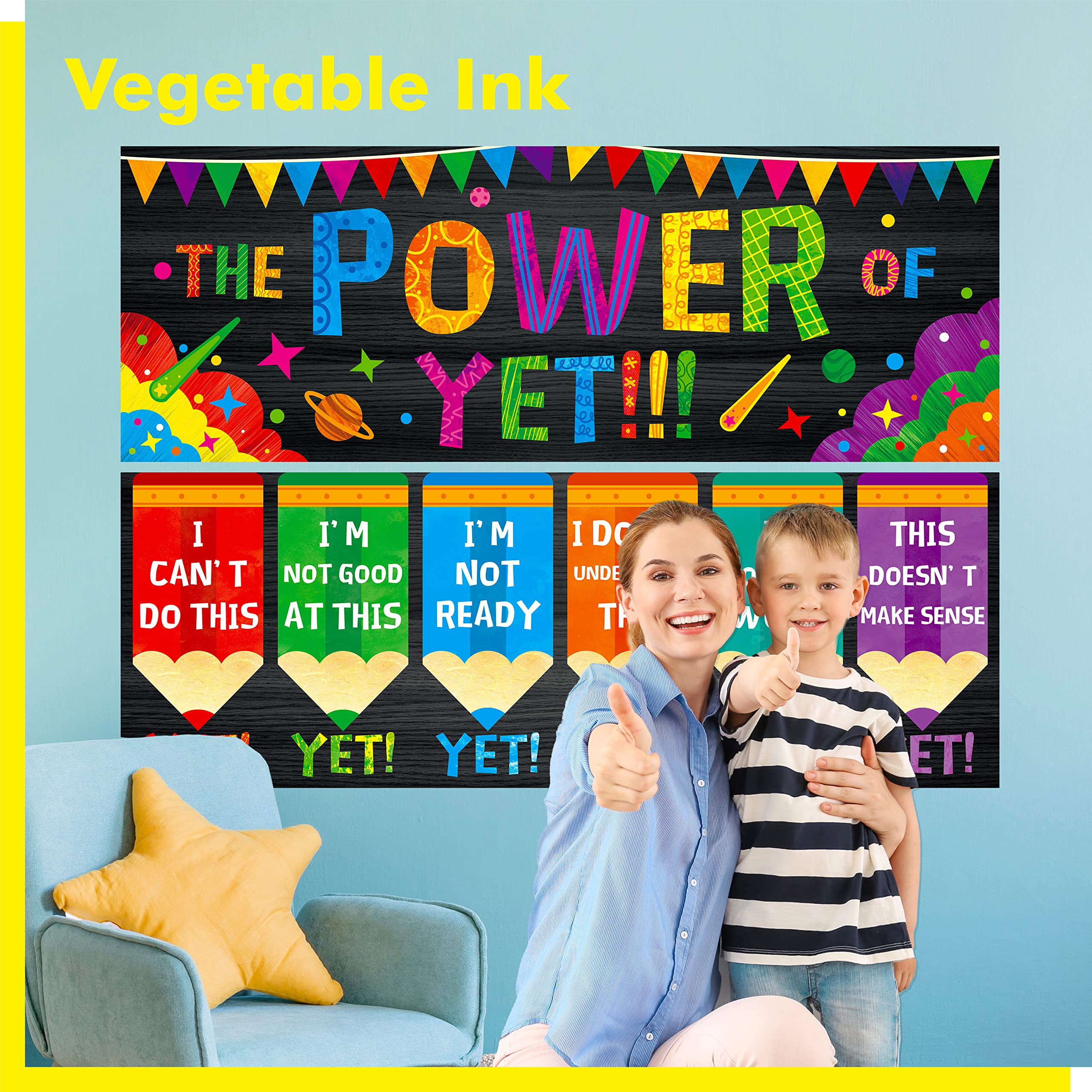 Snapklik.com : Classroom Banner Poster, 2 PCS Encouragement Bulletin ...