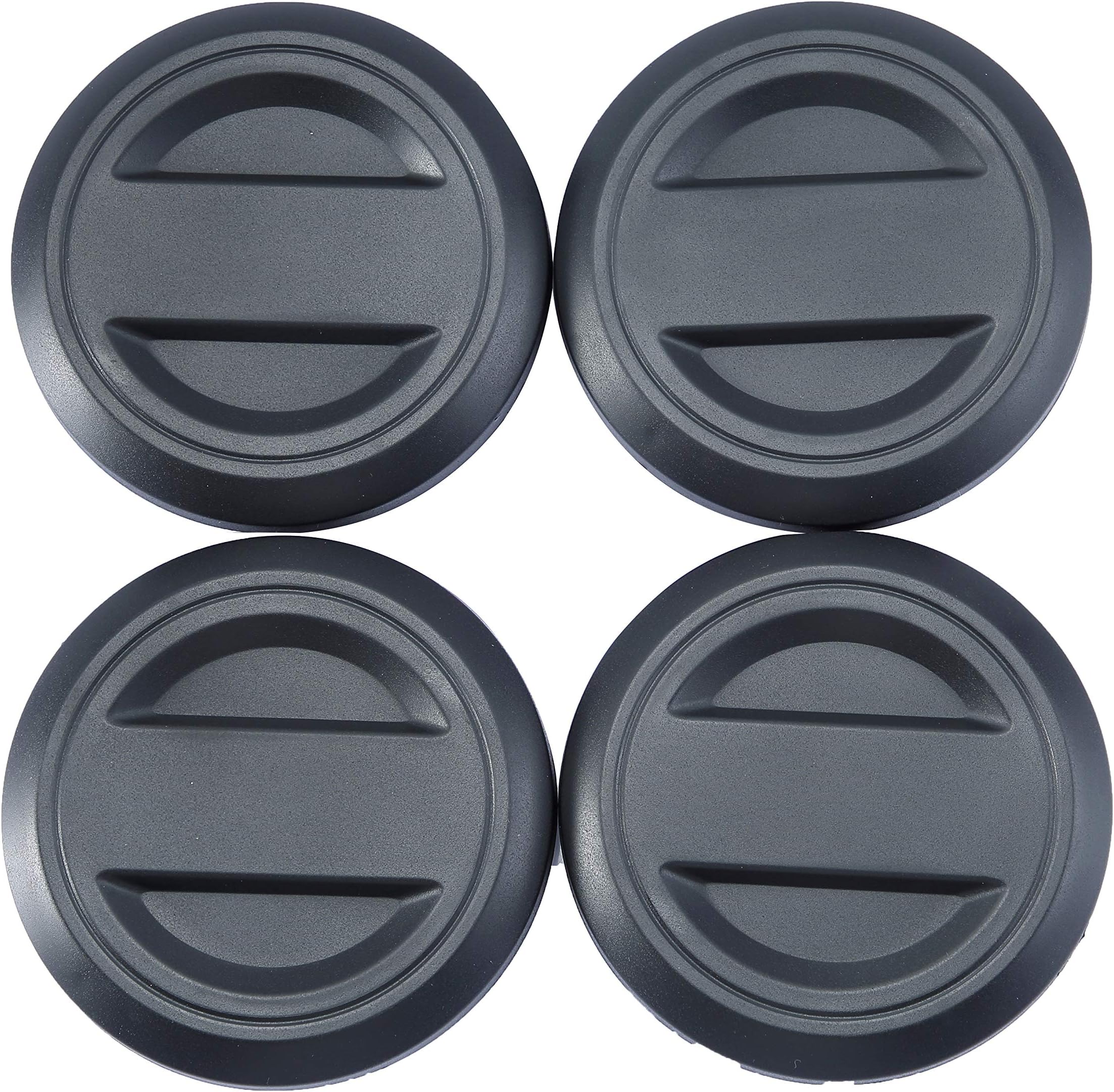 CPOWACE 4 Pieces Black Wheel Center Caps UTV Tire Wheel Hub Caps Cover ...