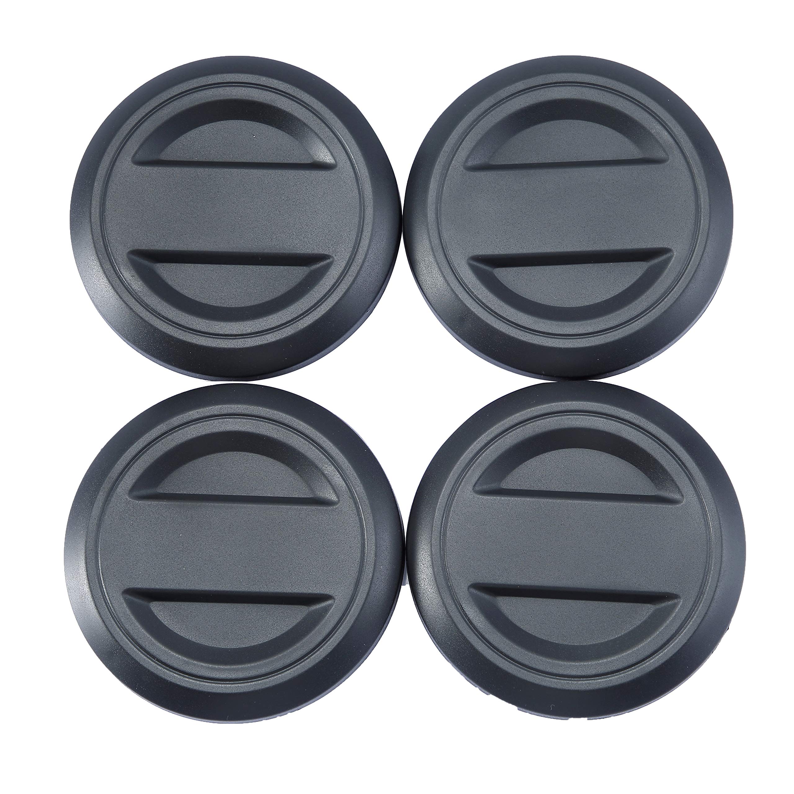 CPOWACE 4 Pieces Black Wheel Center Caps UTV Tire Wheel Hub Caps Cover ...