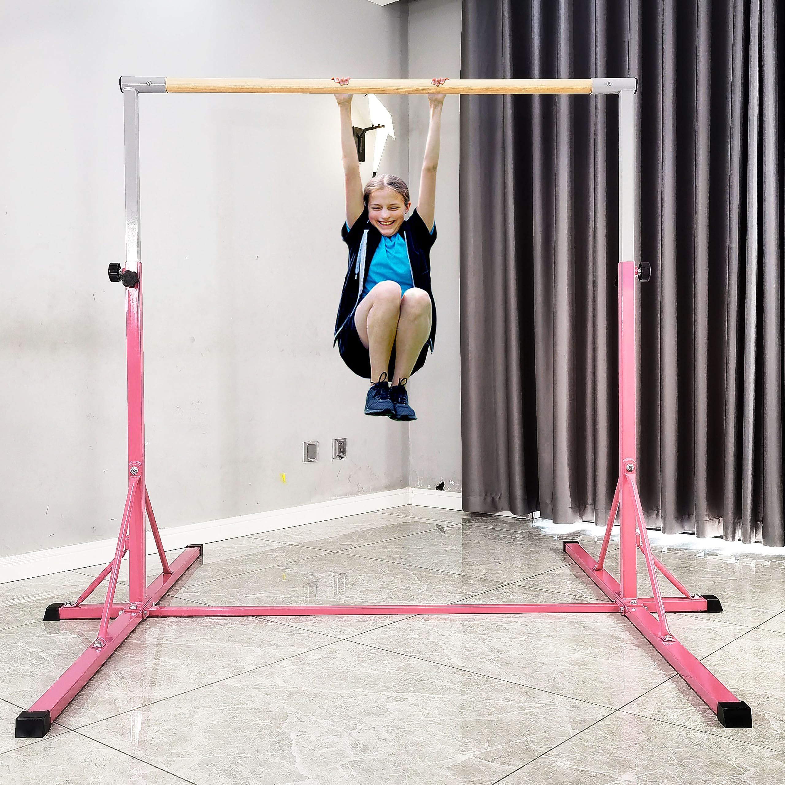 Snapklik.com : Updated Gymnastic Bar, 6ft Foldable And Portable ...