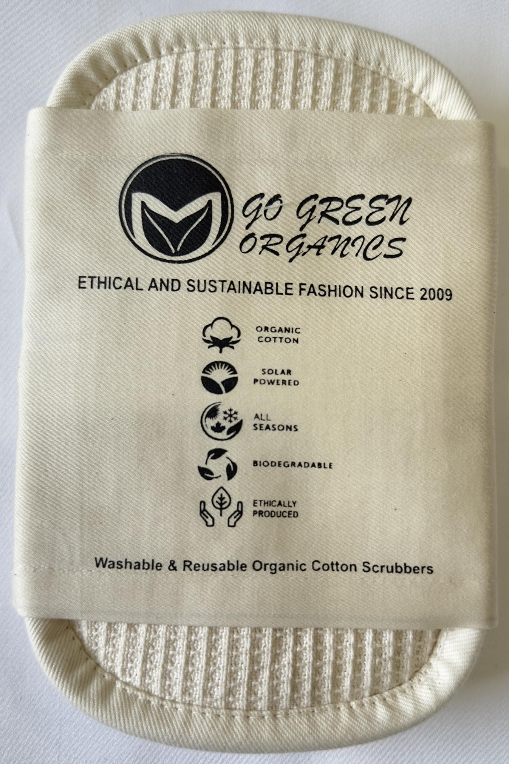 Amazon.com: Organic Cotton Reusable Long Lasting Sponge Scrubber - Pack ...