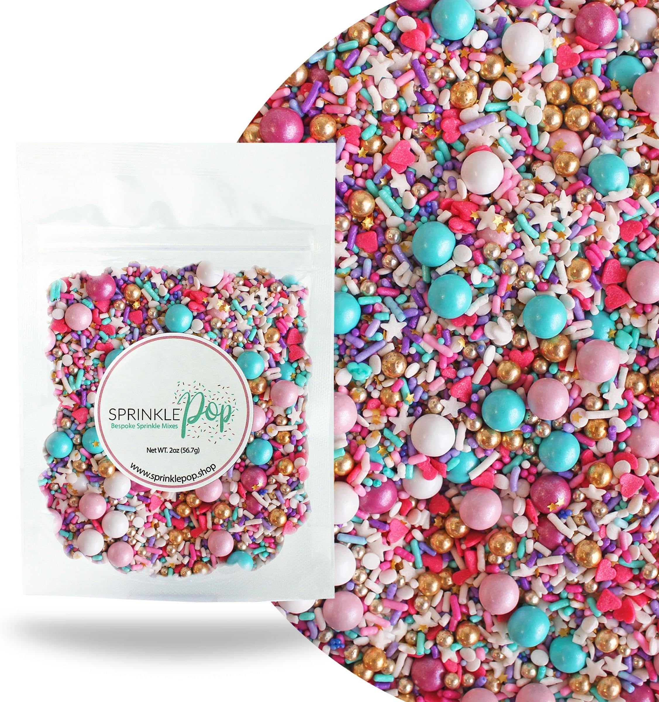 Amazon.com: Sprinkle Pop Hey Sugar! Sprinkle Mix| Purple White Pink ...