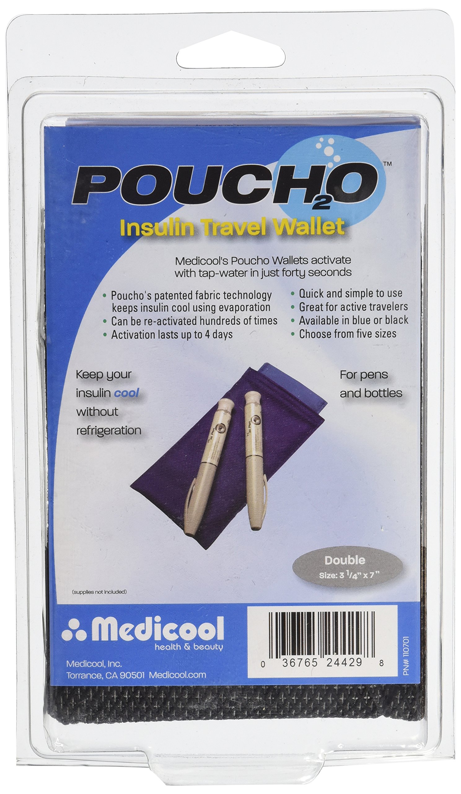 Amazon.com: Medicool Poucho Diabetic Wallet | Pouch-DPBL : Health ...