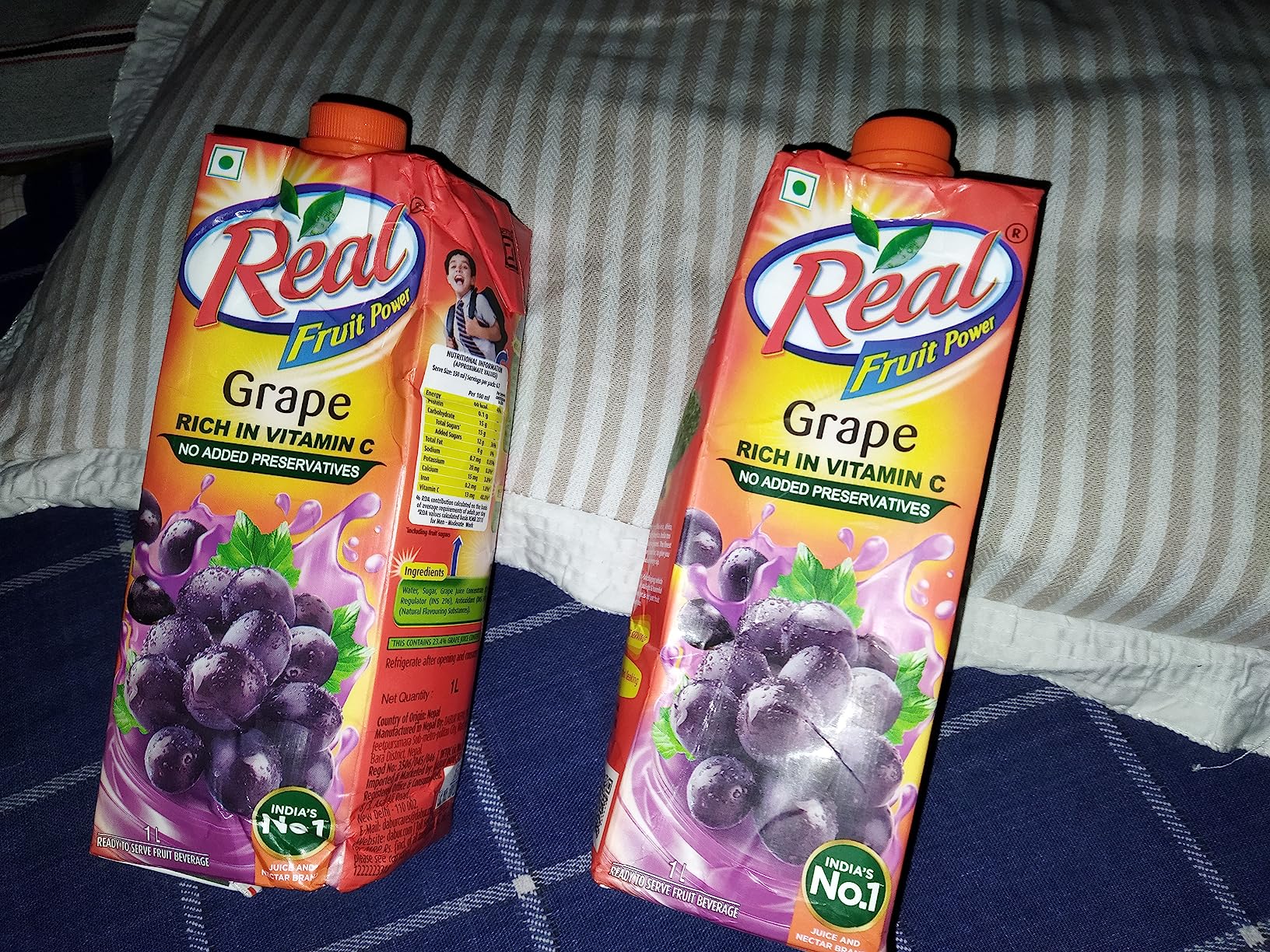 DABUR Real Grape Fruit Juice 1L Rich In Vitamin C No Added ...