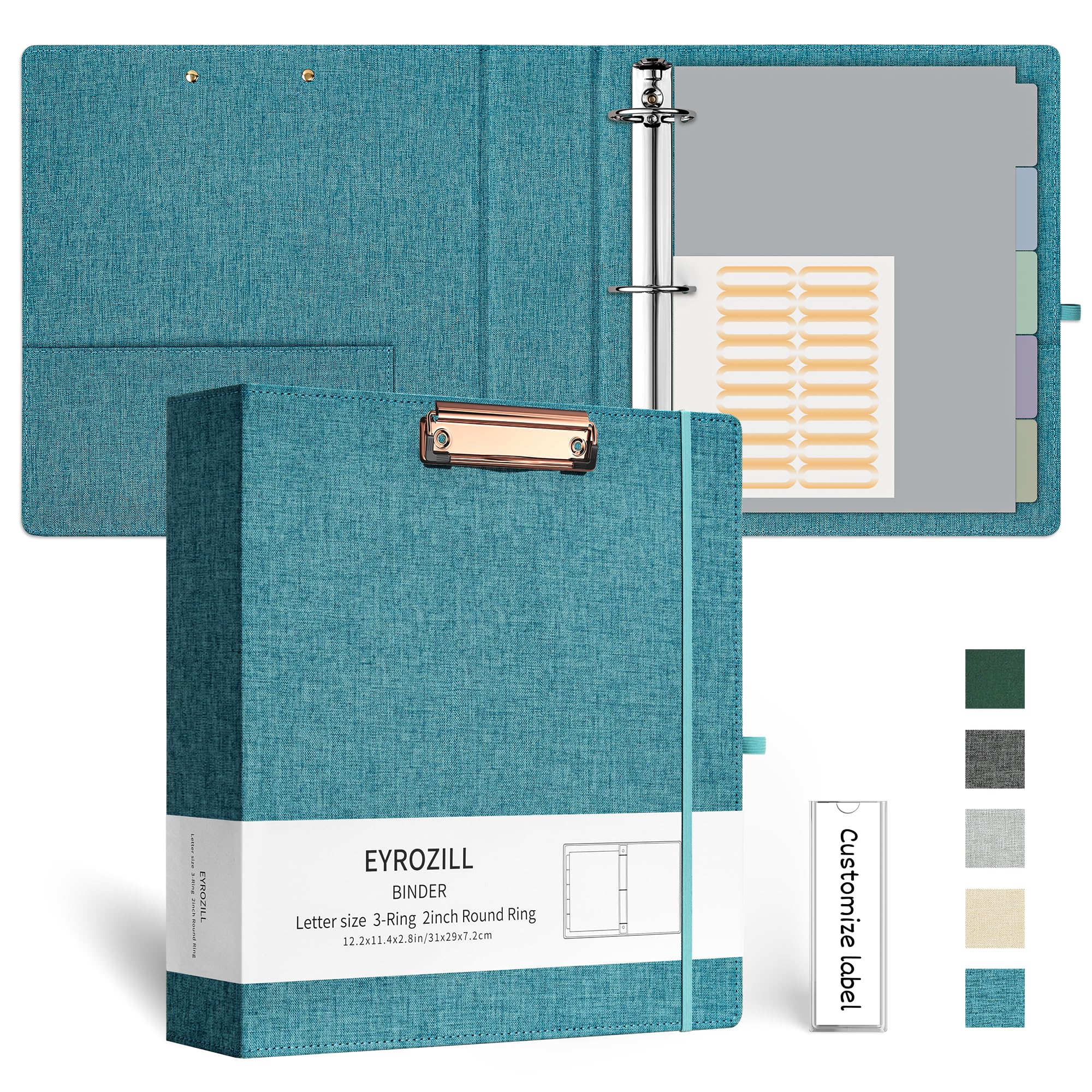 Snapklik.com : EYROZILL 3 Ring Binder 2 Inch, Binder For Letter Size ...
