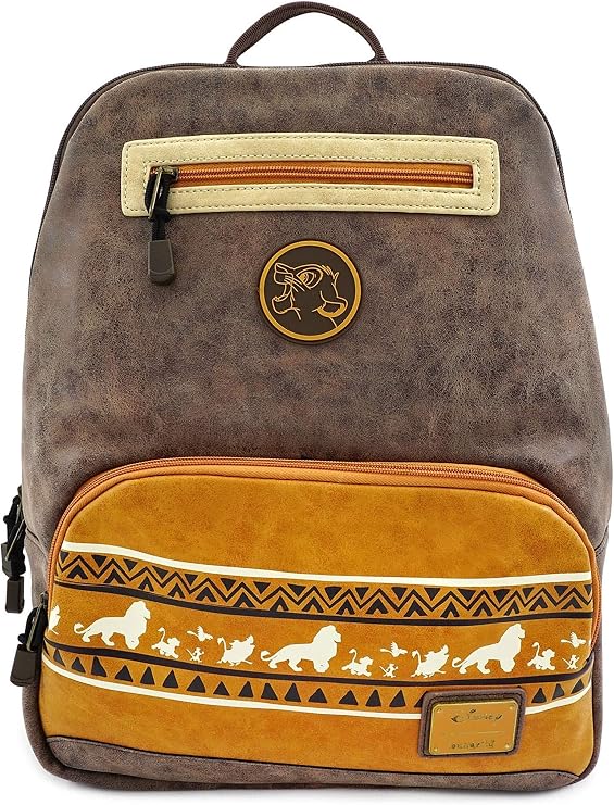 Amazon.com | Loungefly x The Lion King Tribal Patterned Backpack (One ...
