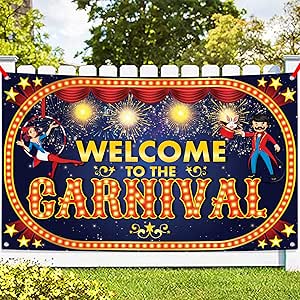 Amazon.com: KatchOn, Welcome to The Carnival Banner - XtraLarge, 72x44 ...
