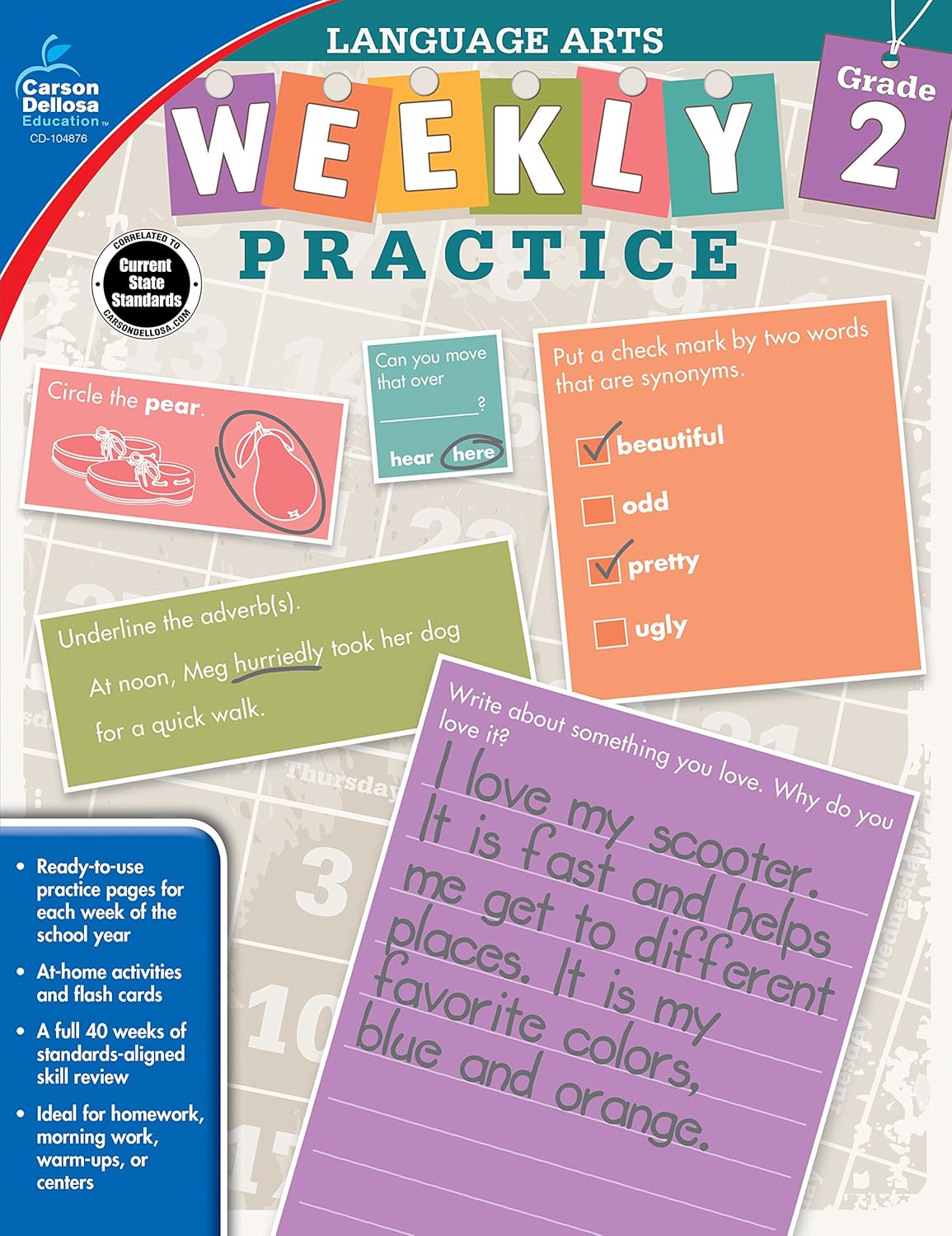 Amazon.com: Language Arts, Grade 2 (Weekly Practice): 9781483827902 ...