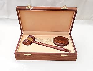 Amazon.com : Wooden Gavel Judge's Personalized Gavel with Box Premium ...