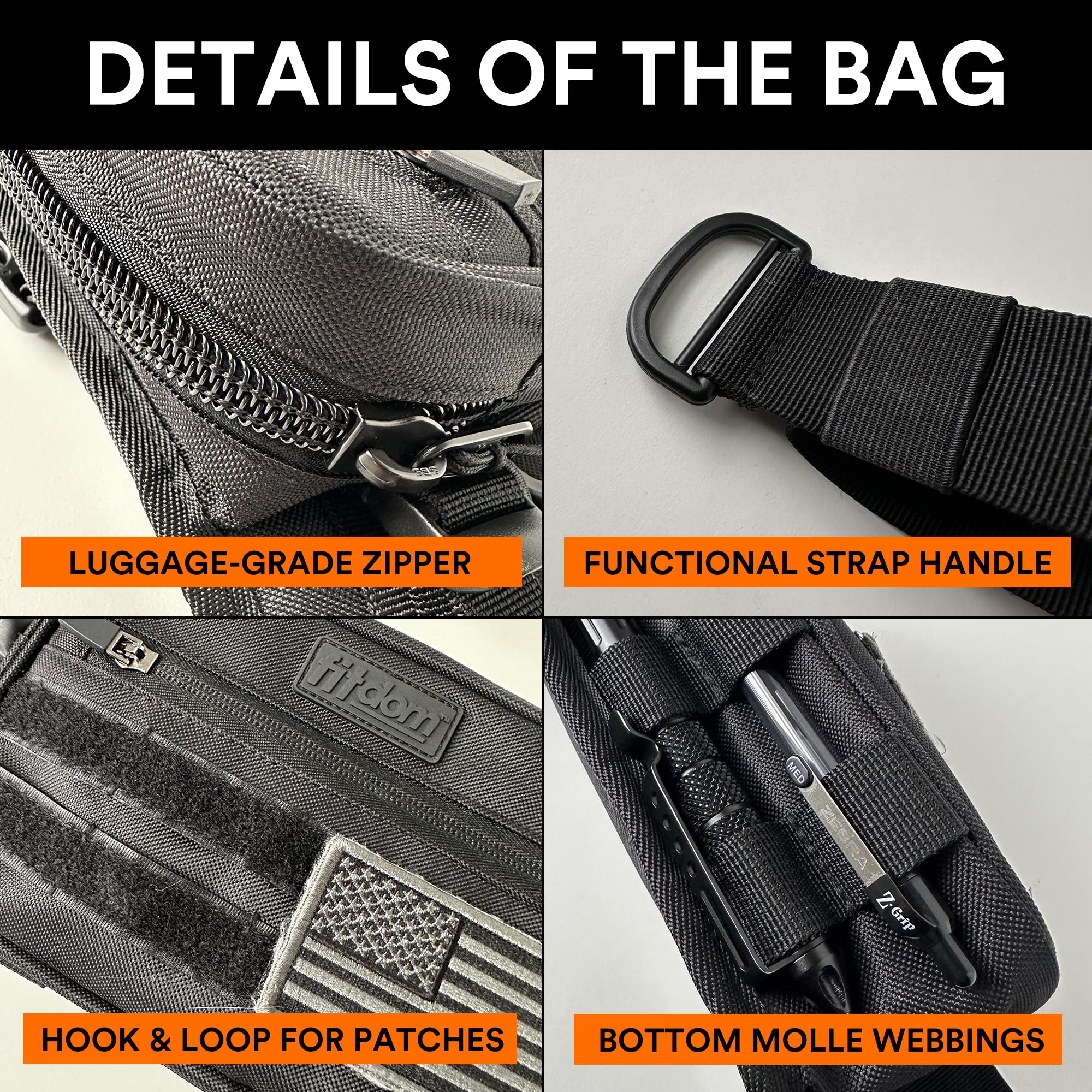 Snapklik.com : Tactical Inspired Compact Fanny Pack For Men Perfect Techwear Accessories EDC Bag ...