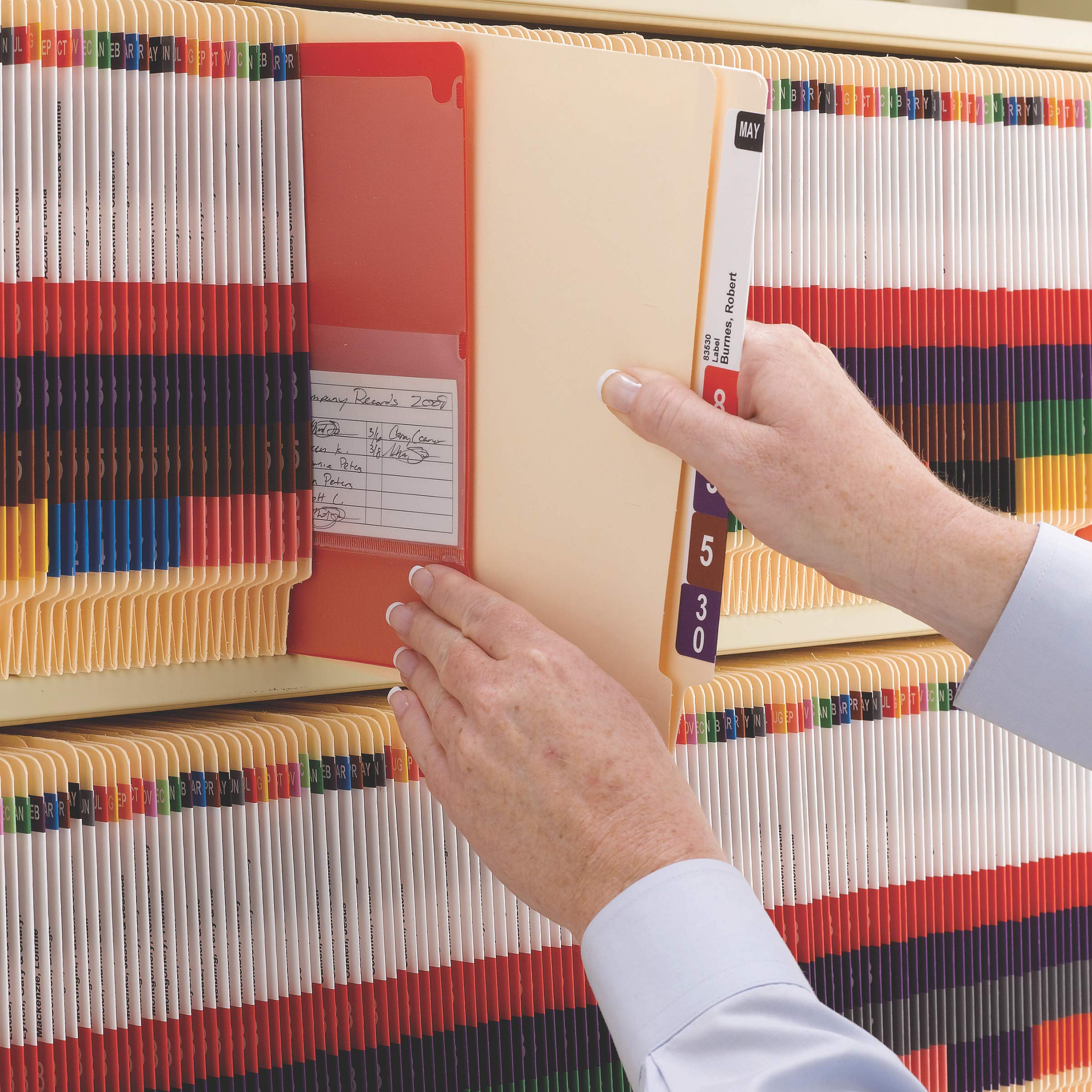 Snapklik.com : Smead End Tab Classification File Folder, 1 Divider, 2 ...