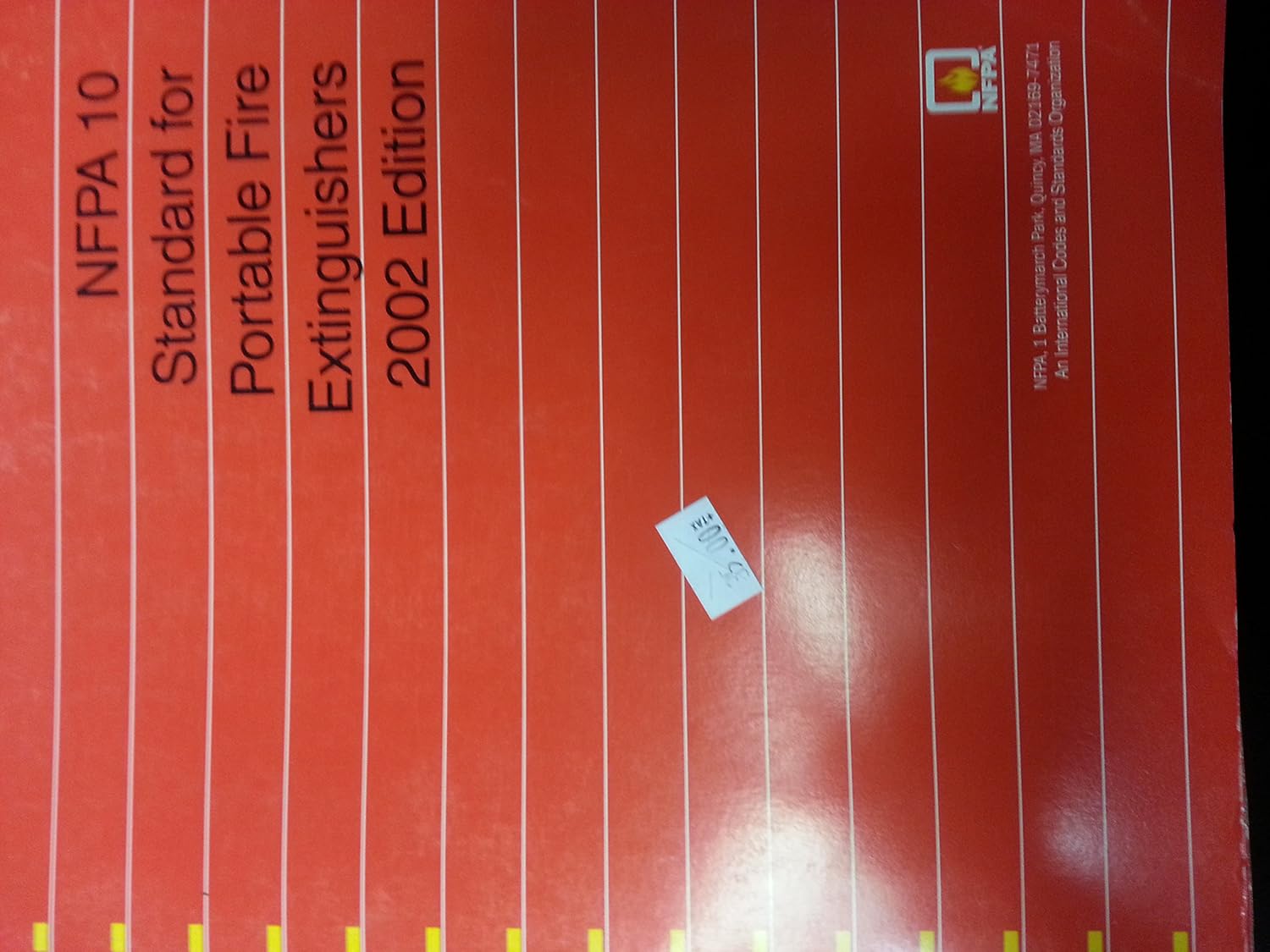 Nfpa 10 : Standard for Portable Fire Extinguishers : 2002 Edition ...