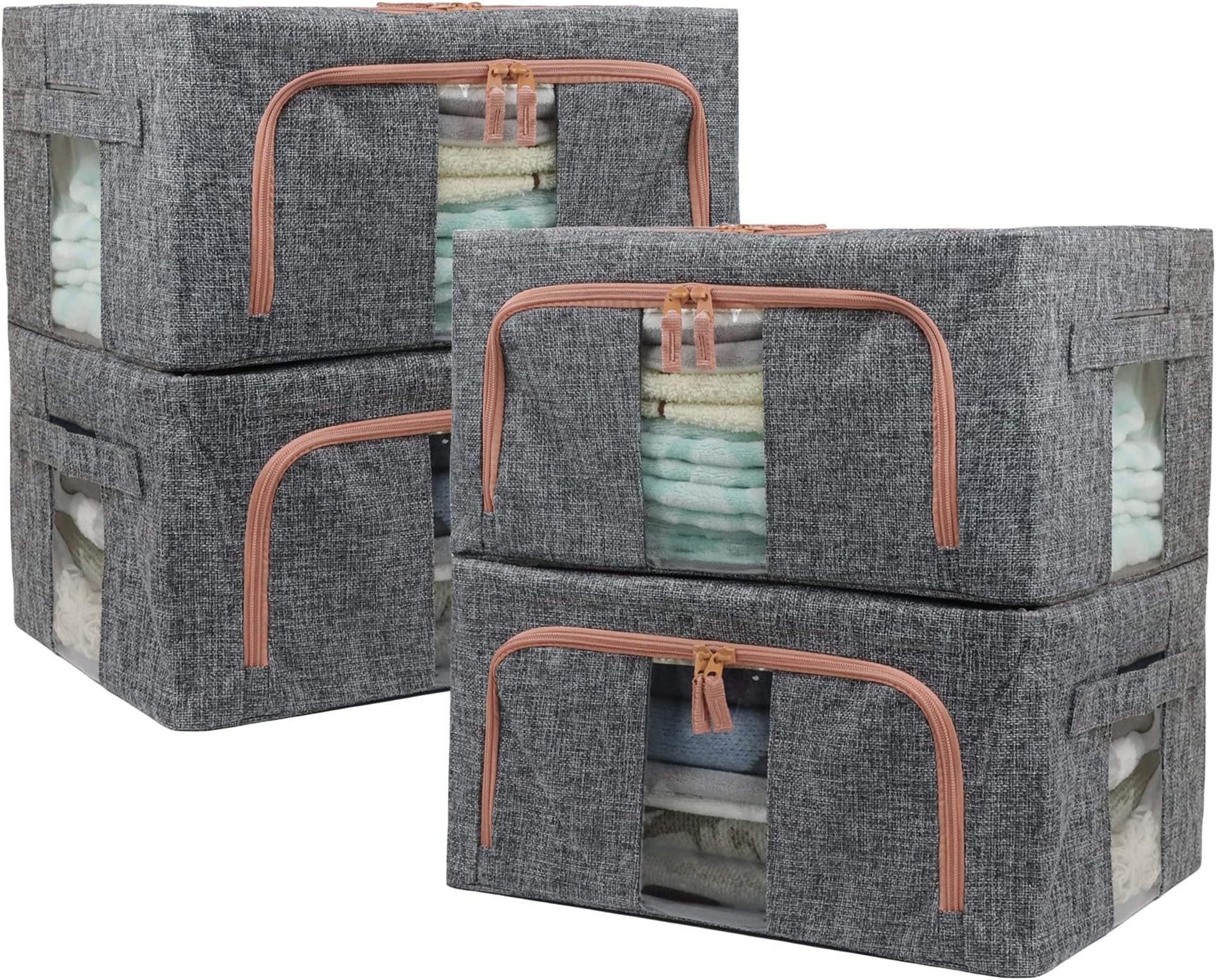 Amazon.com: Stackable Clothes Storage Box for Clothing Gadgets,Steel ...